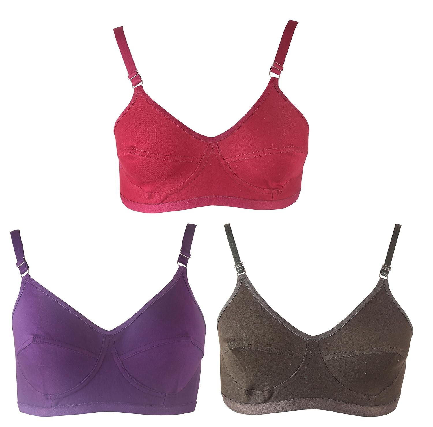 Buy Innerwears Full Cup Bra (Combo of 3, 34) at Amazon.in