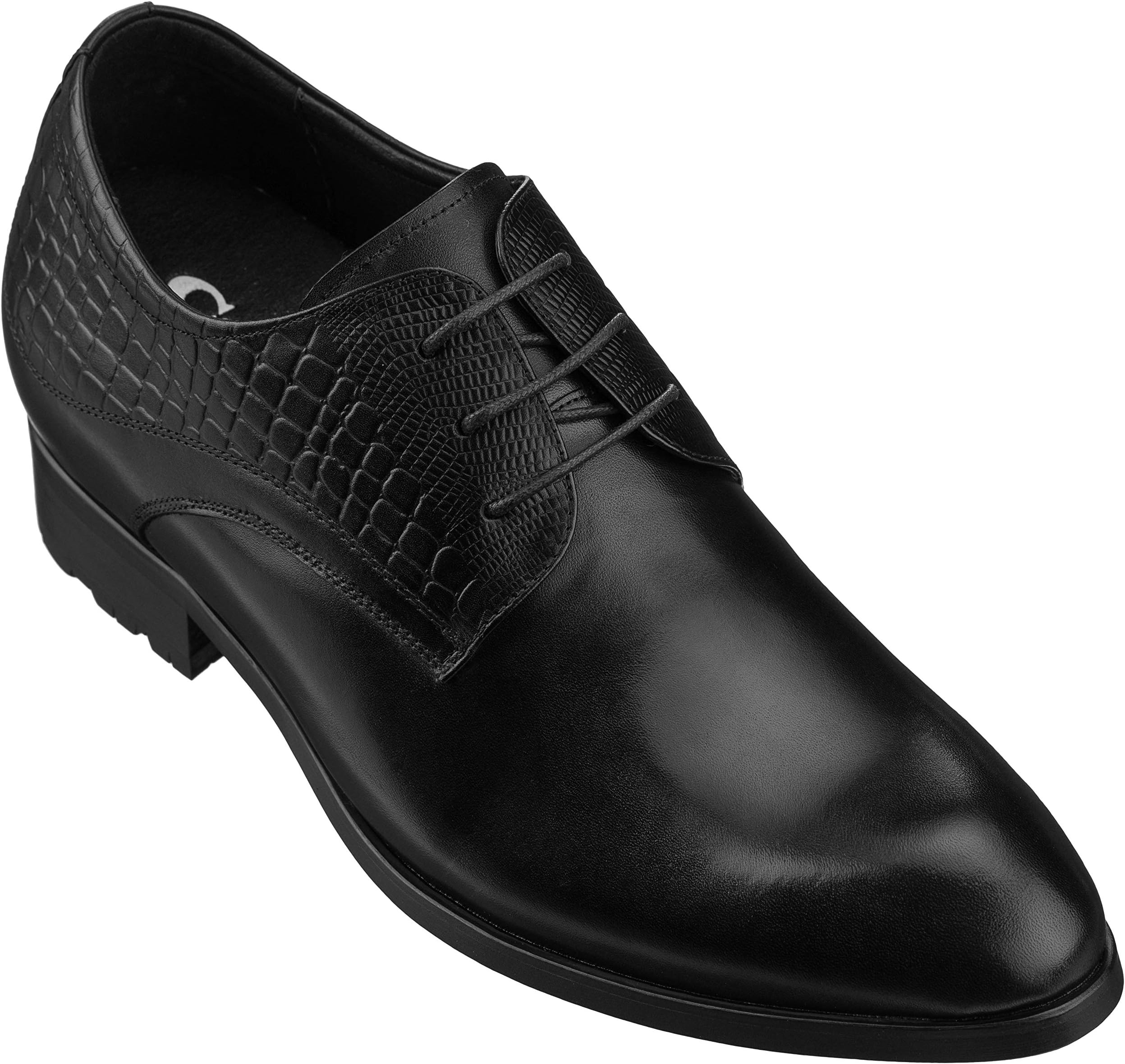 Amazon.com | CALTO Men's Invisible Height Increasing Elevator Shoes ...