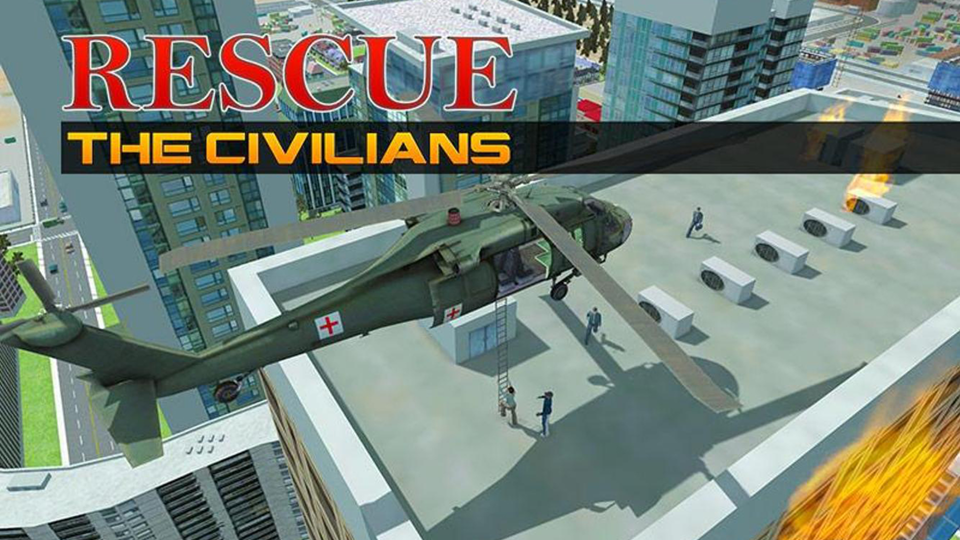 WW2 Flying Helicopter Rescue Games - Naval Gunner Air Strike Airplane ...