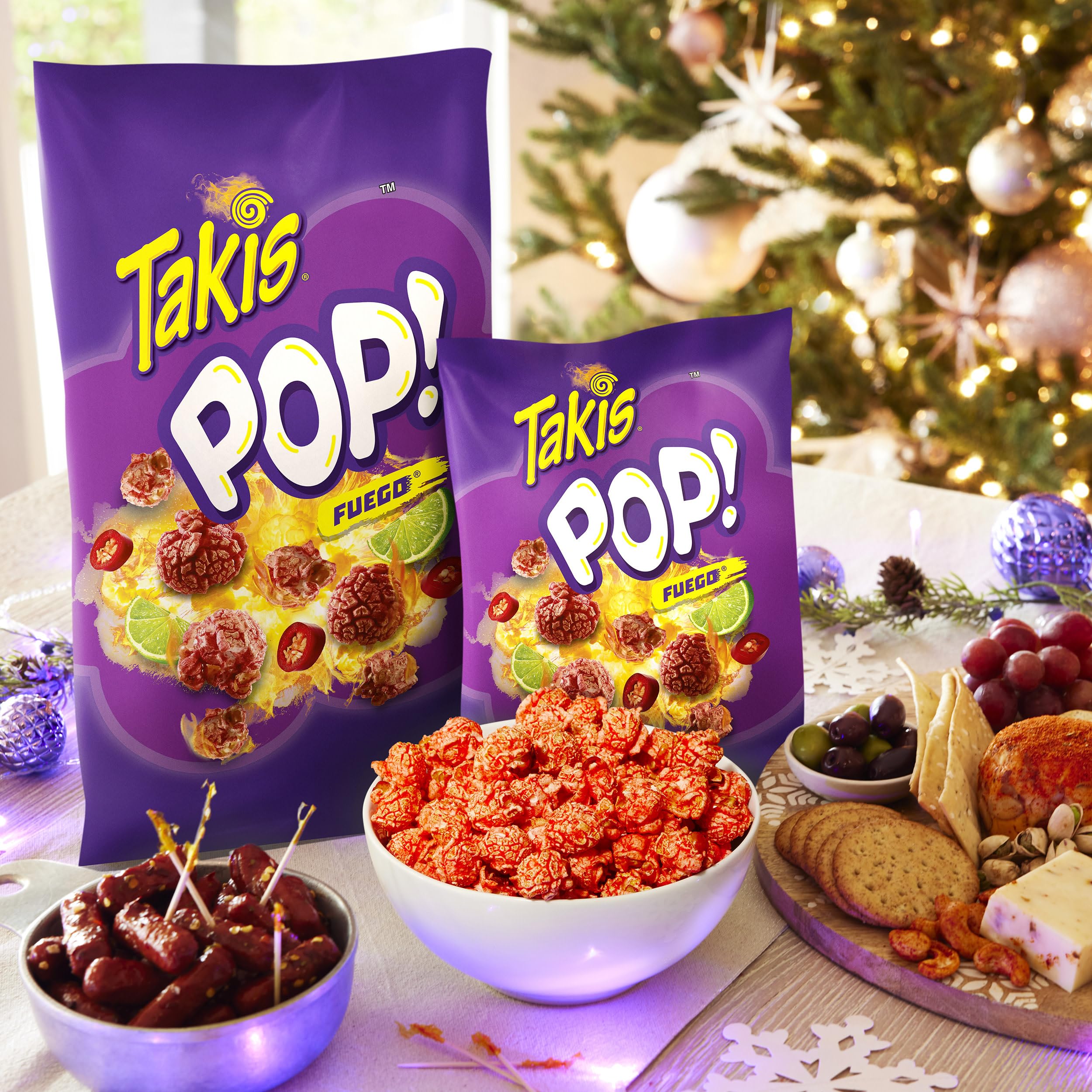 (BBD: 06/17/24)Takis Pop! Fuego Air Popped Popcorn, Hot Chili Pepper ...