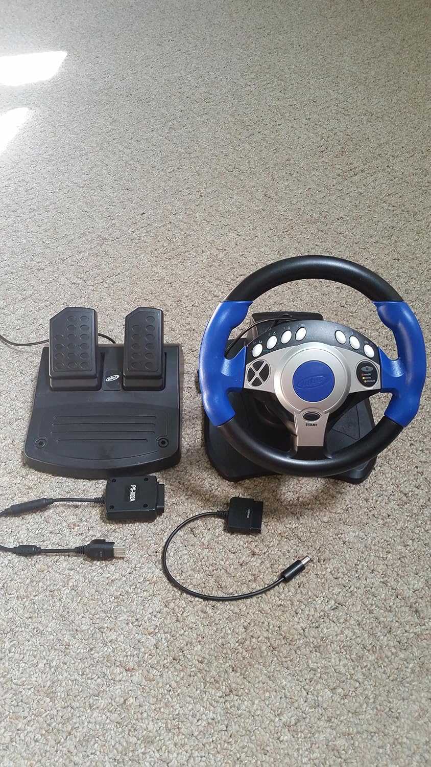 Intec Nintenedo/Sony Gamecube/PS2 Racing Wheel (UNI-2 IN 1 Basic ...
