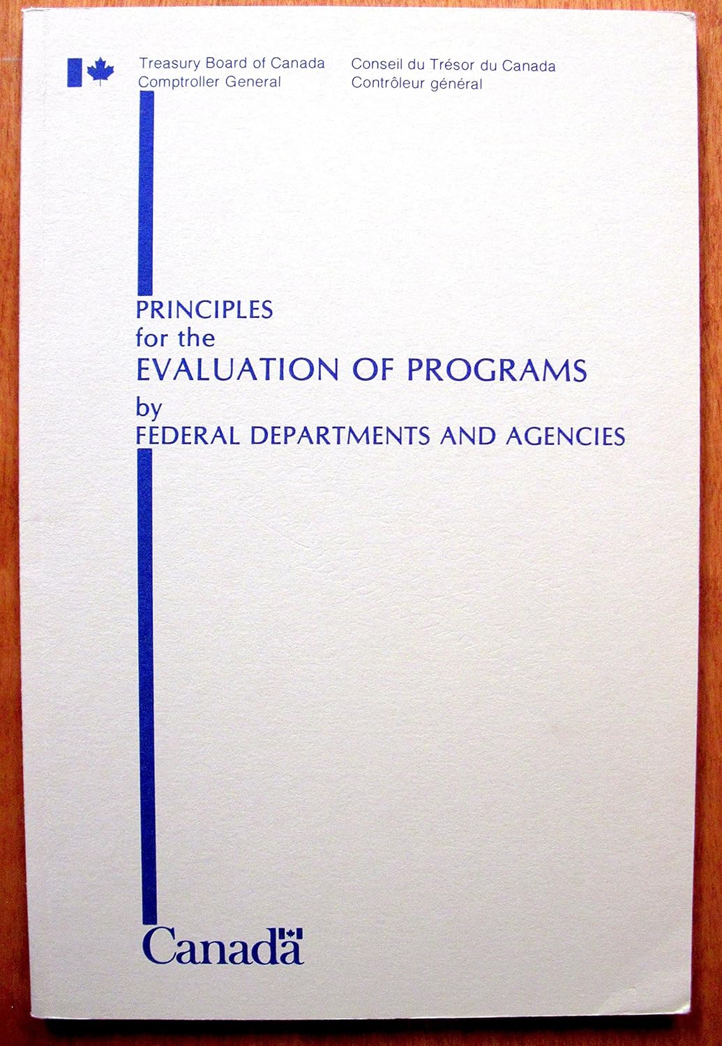 Principles for the evaluation of programs by Federal departments and ...