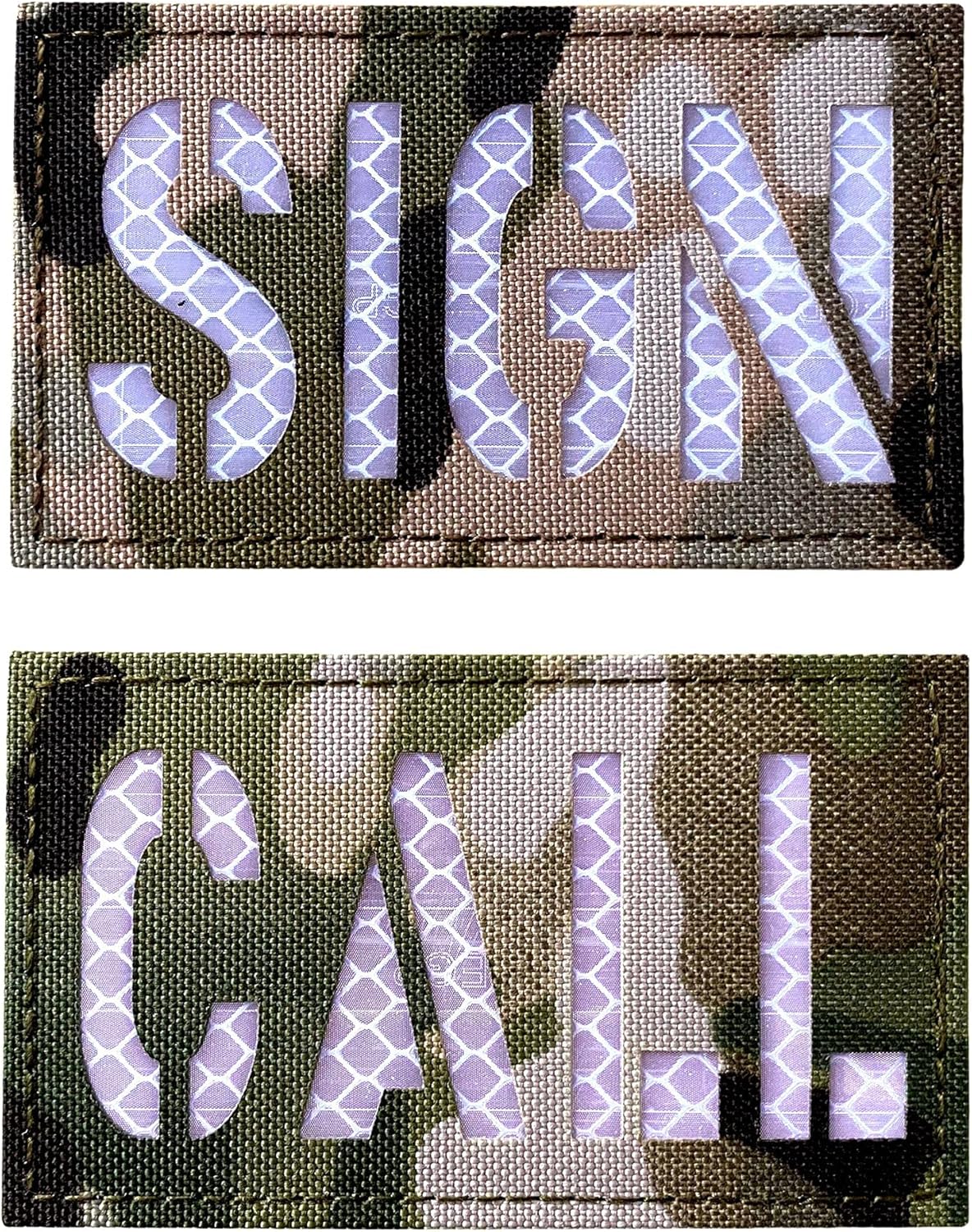 Amazon.com: 2 Pack Custom 2x3.5 inch Reflective Call Sign Laser Cut ...