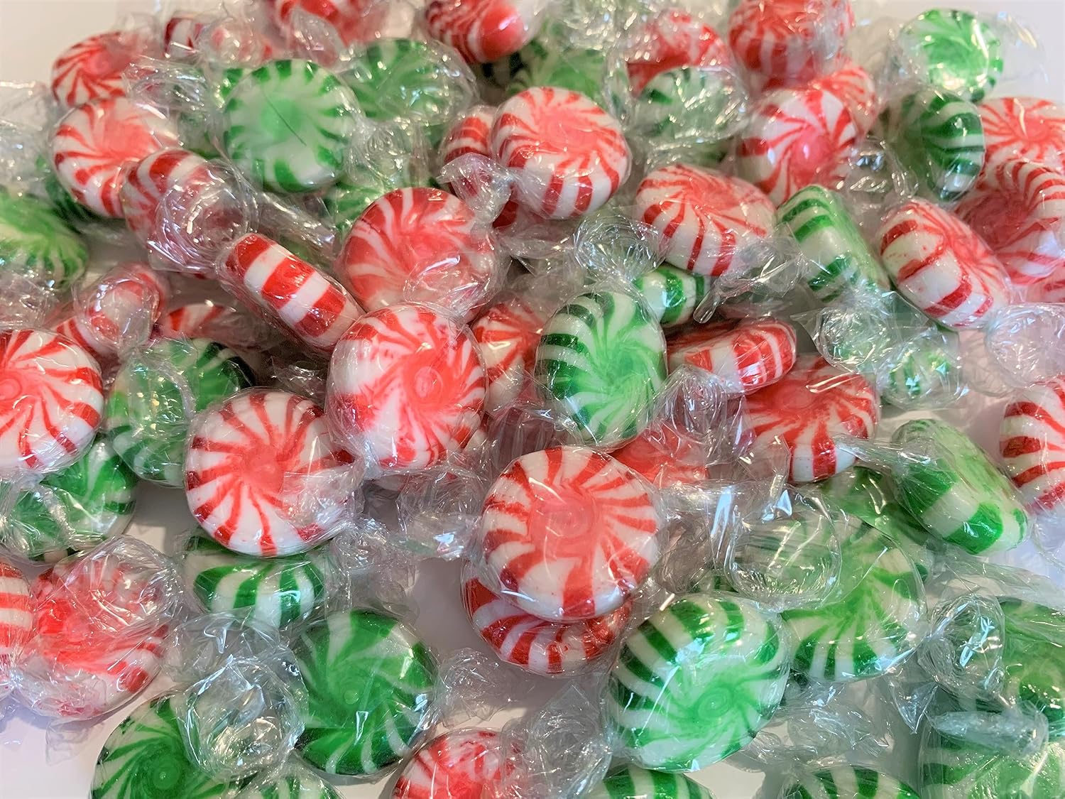 Amazon.com : 1lb-Bag Spearmint and Peppermint Starlight Hard Candy Mix ...