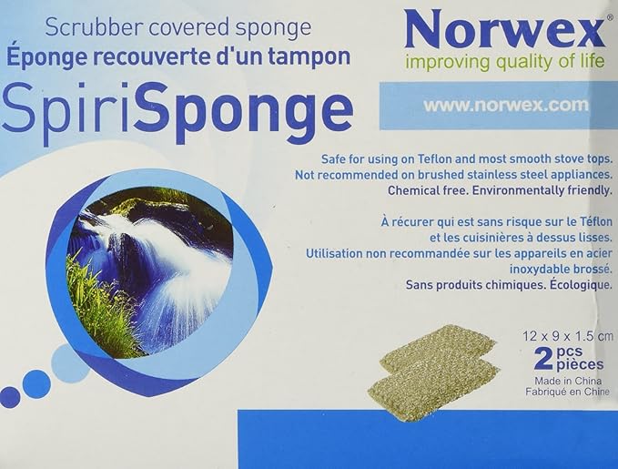 Norwex Spirisponge Scrubber Sponge (2 per pack) : Amazon.ca: Beauty ...