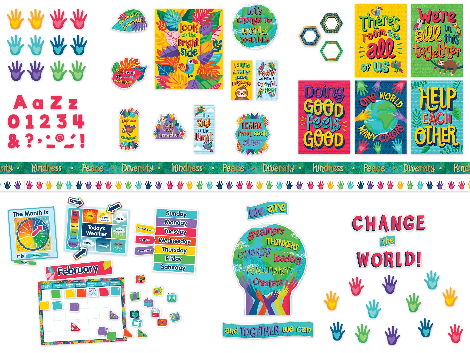 Buy One World Collection Complete Classroom Decoration Set, Carson ...