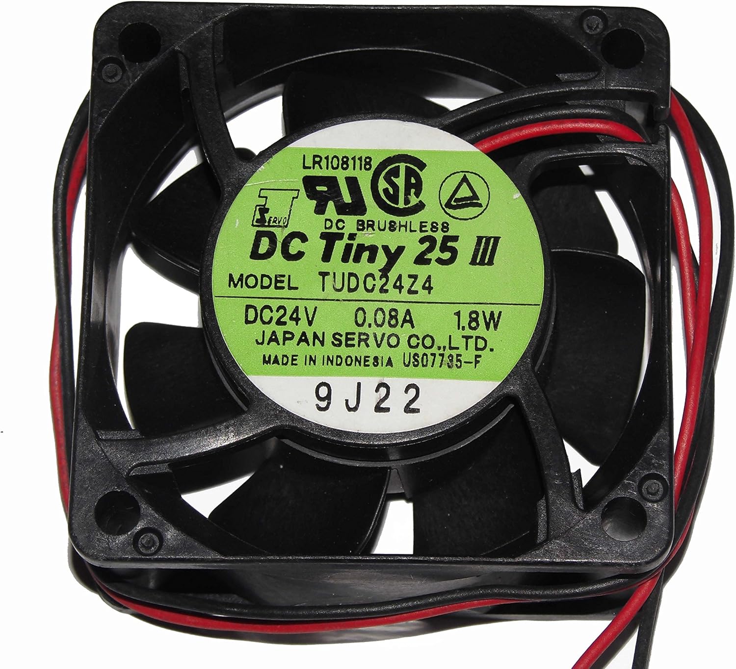 Amazon.com: Servo 6025 TUDC24Z4 24V 0.08A 1.8W 2Wire Cooling Fan ...