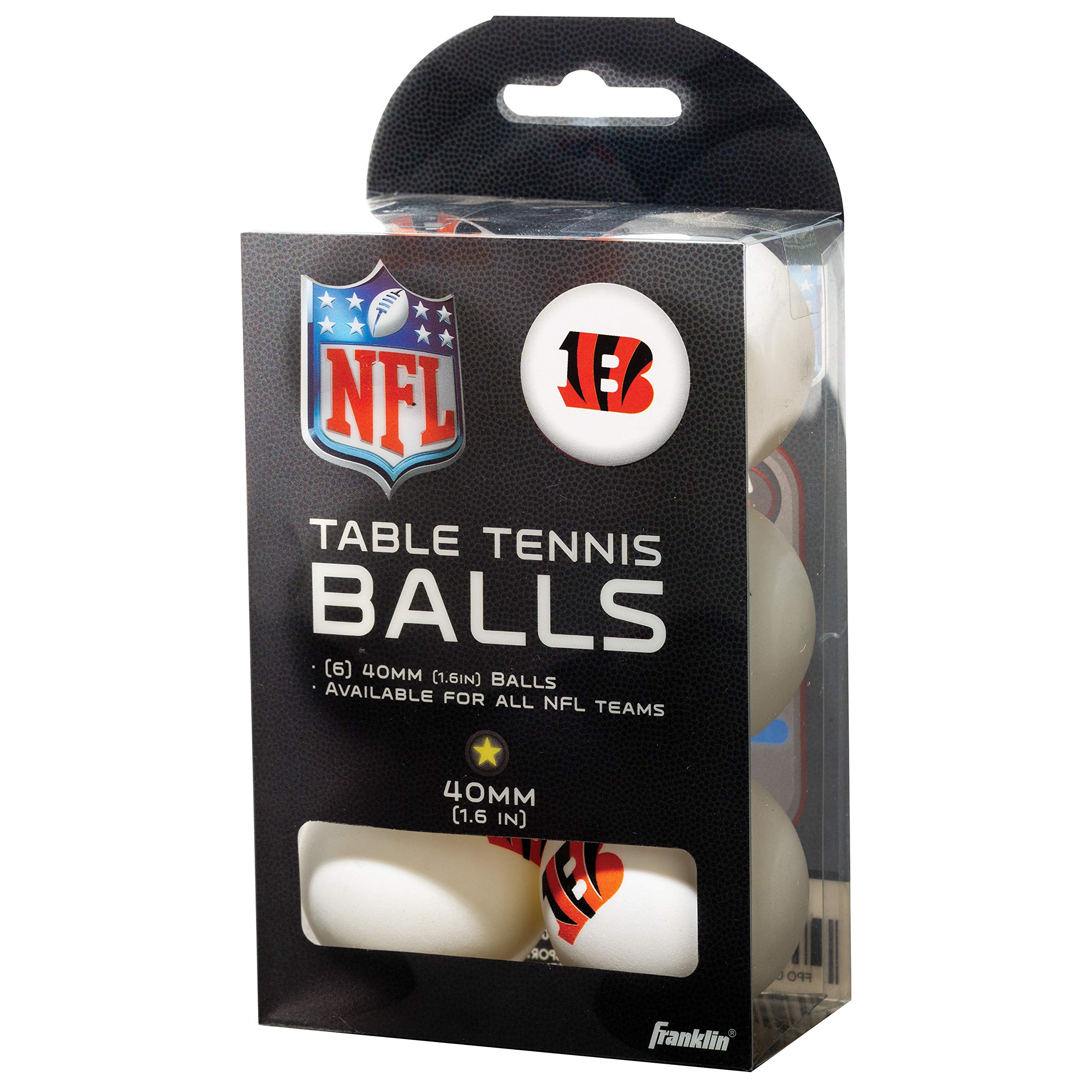 Snapklik.com : Franklin Sports Cincinnati Bengals Table Tennis Balls