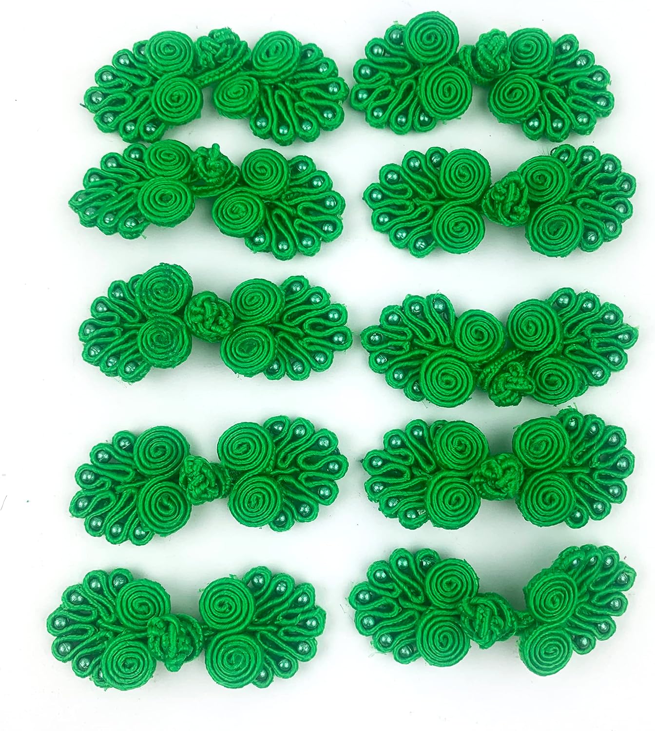 Amazon.com: Heyiwell 10Pairs Chinese Frogs Button Closures Hook & Eye ...