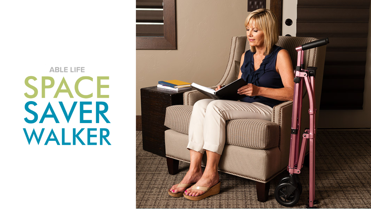 Snapklik.com : Able Life Space Saver Walker, Lightweight And Foldable ...