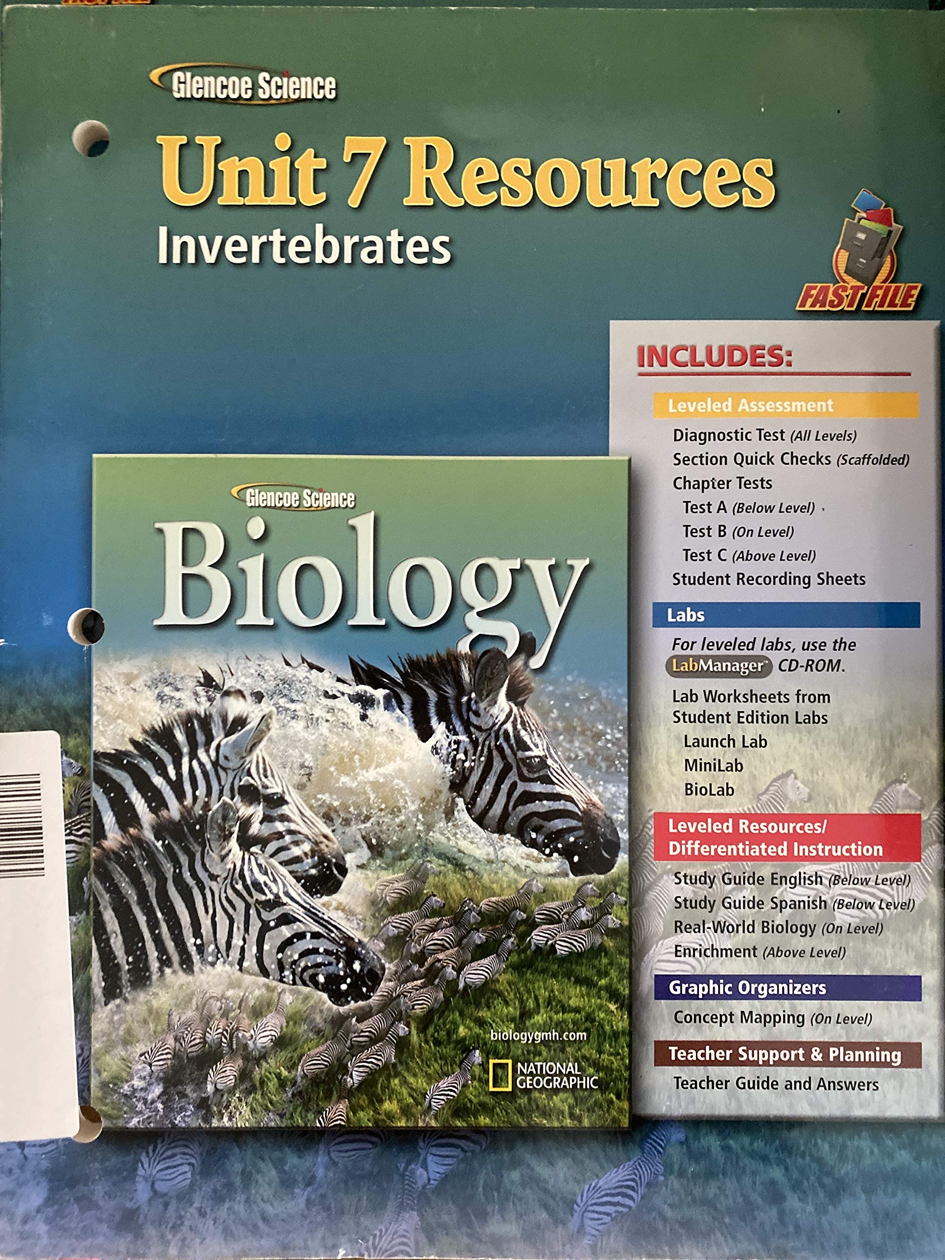 Glencoe Biology-Unit 7 Resources-Invertebrates (Glencoe Biology ...