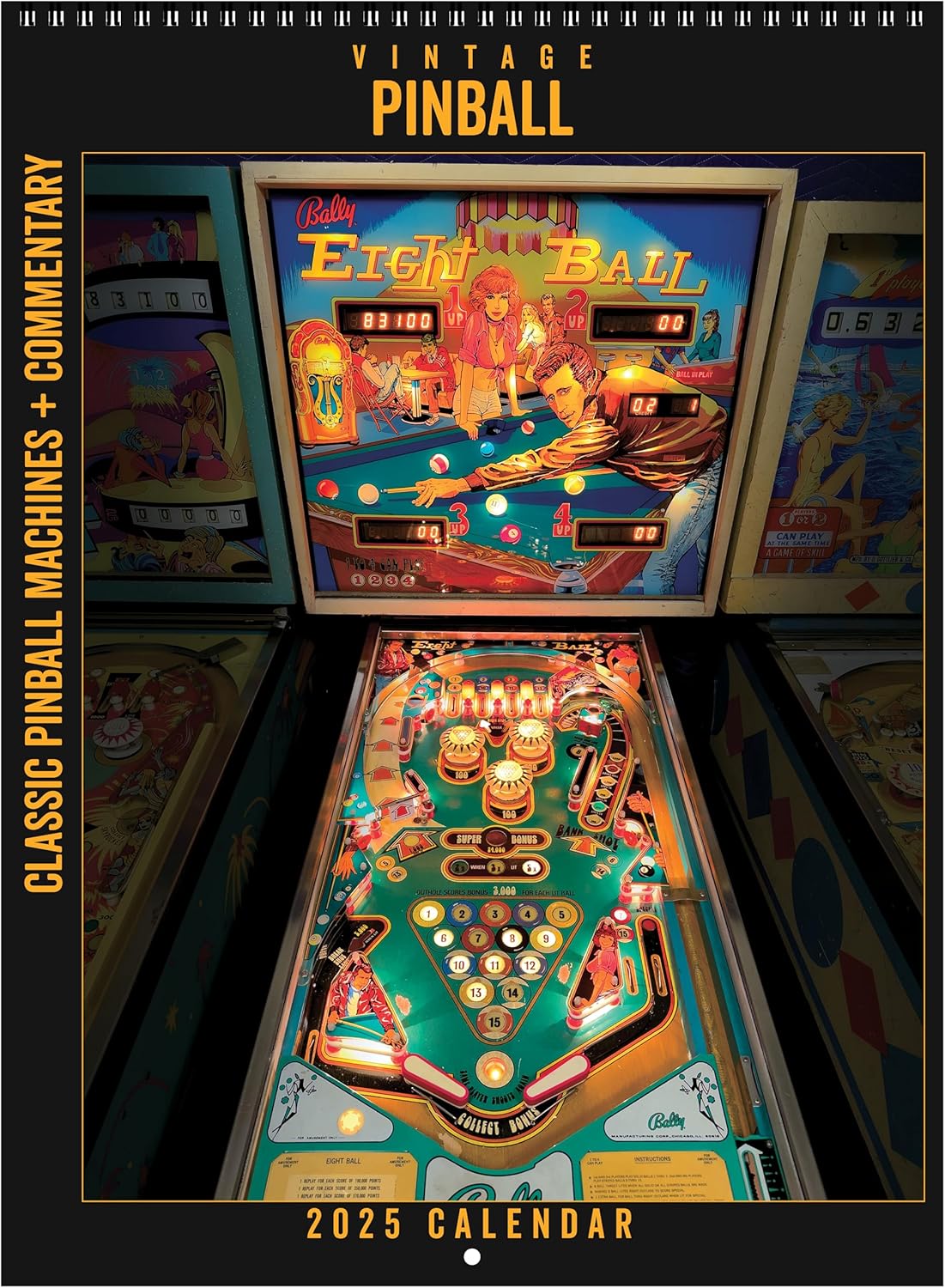 Amazon.com: Asgard Press 2025 Vintage Pinball Calendar, 16 Months ...