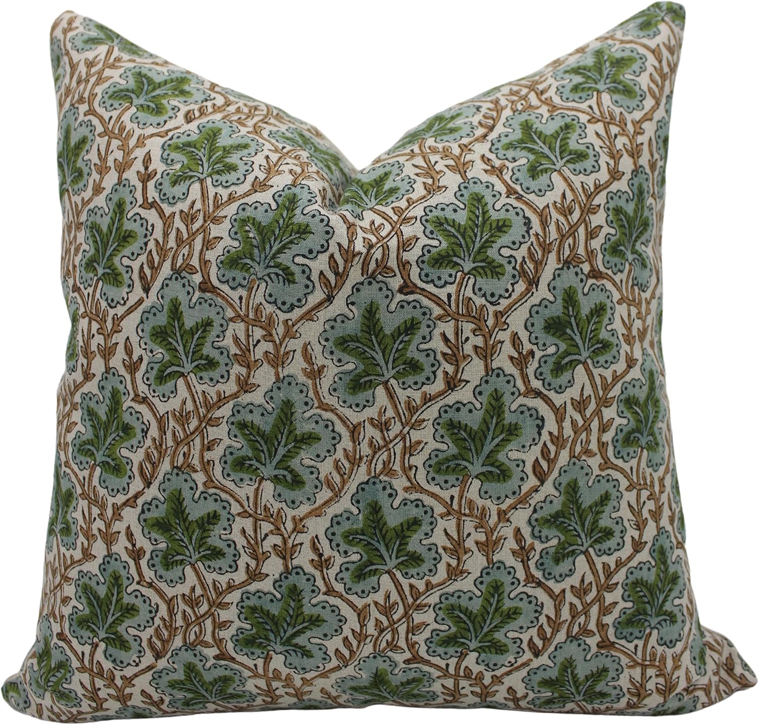 Amazon.com: Fabritual Pure Linen Throw Pillow Cover, Outdoor Pillow ...