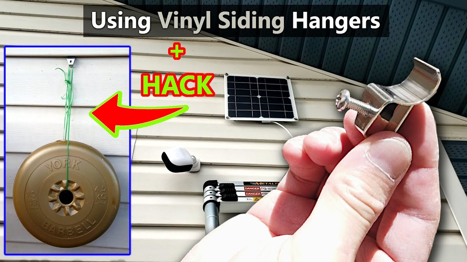 Watch No-hole Vinyl Siding Clips for Installing Security Cameras on ...