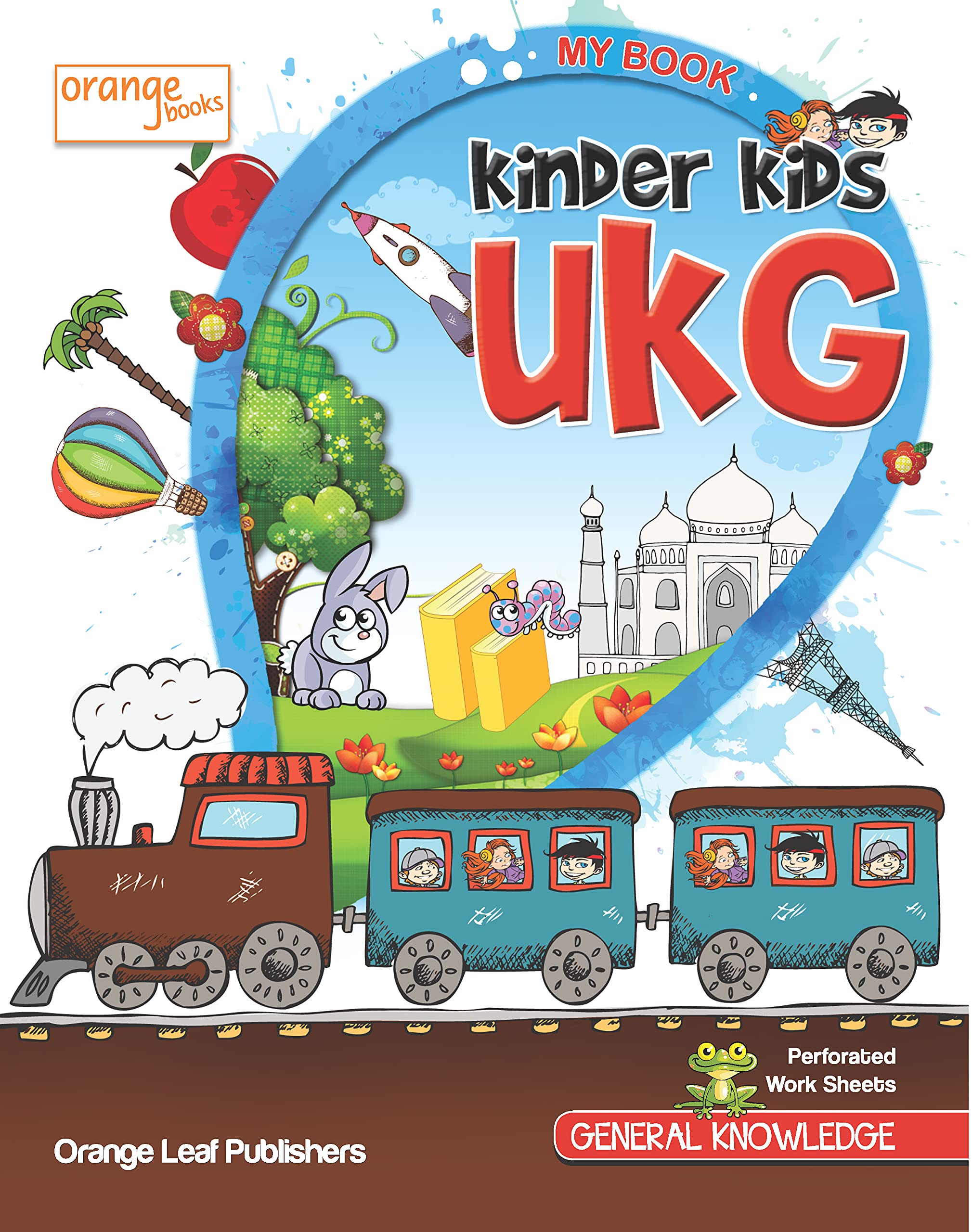 Buy ORANGE KINDER KIDS ACTIVITY WORK SHEET UKG G.K (FREE FILE) Online ...