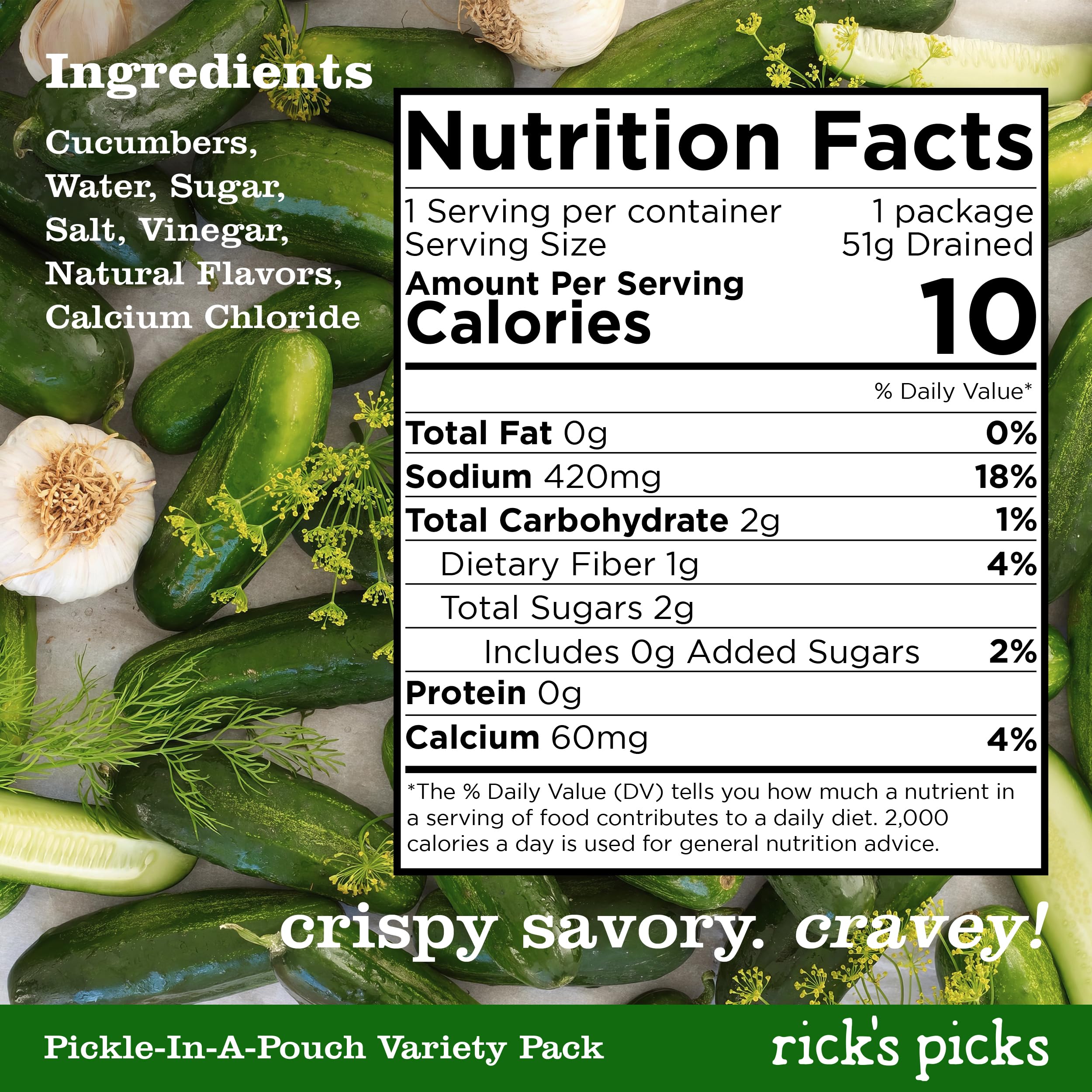 Snapklik.com : Ricks Picks Snacking Pickles In A Pouch, New Tasters ...