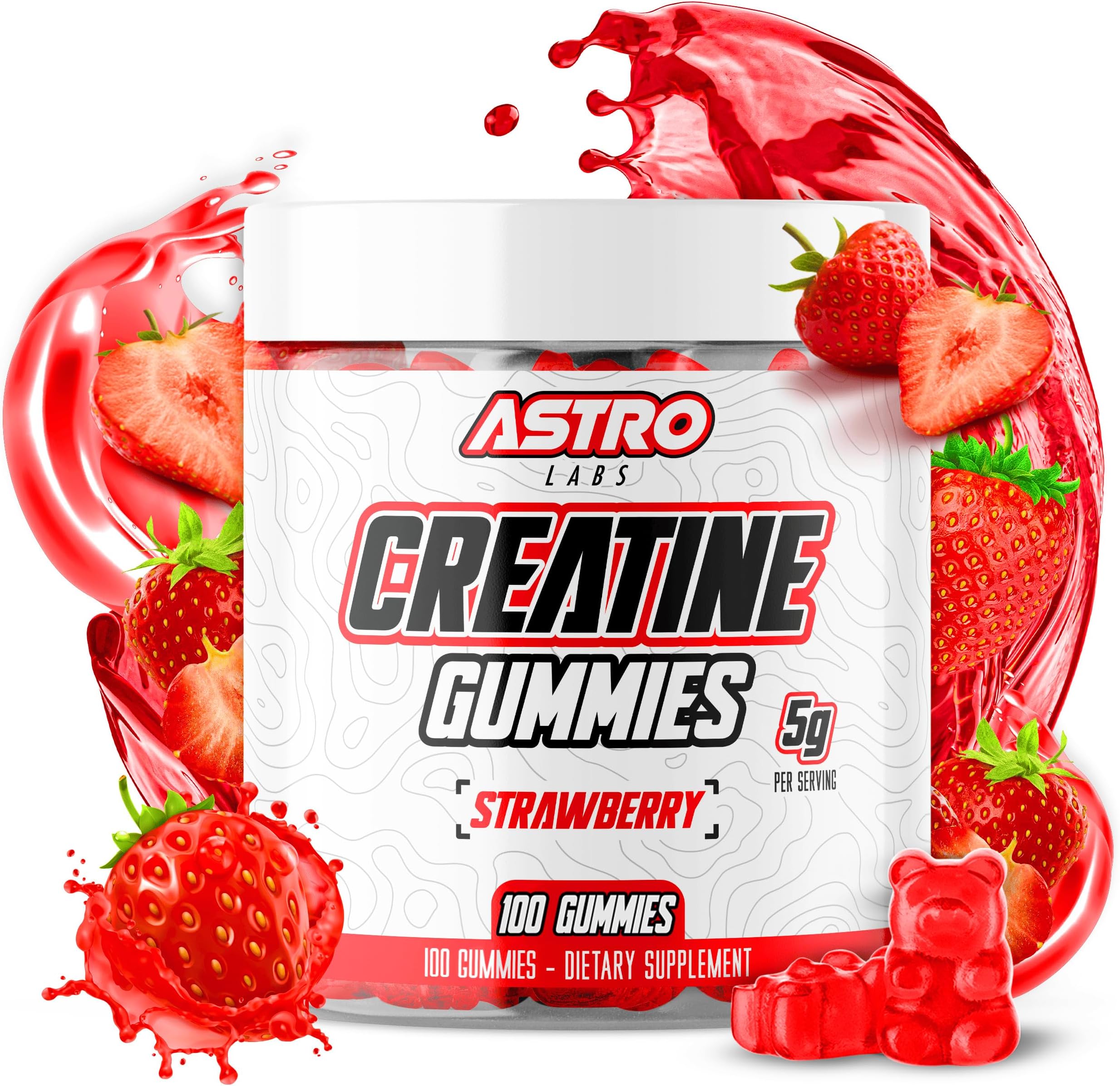 Amazon.com: KP Creatine Monohydrate Gummies Mixed Berry for Men & Women ...