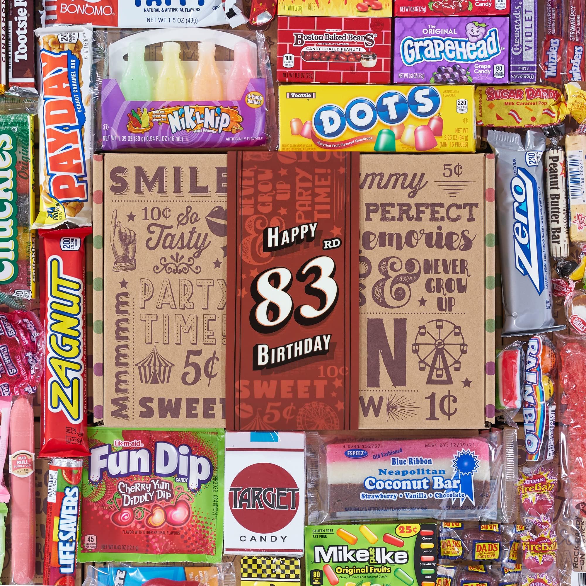 Amazon.com : RETRO CANDY YUM ~ 1941 84th Birthday Gift Box of Nostalgic ...
