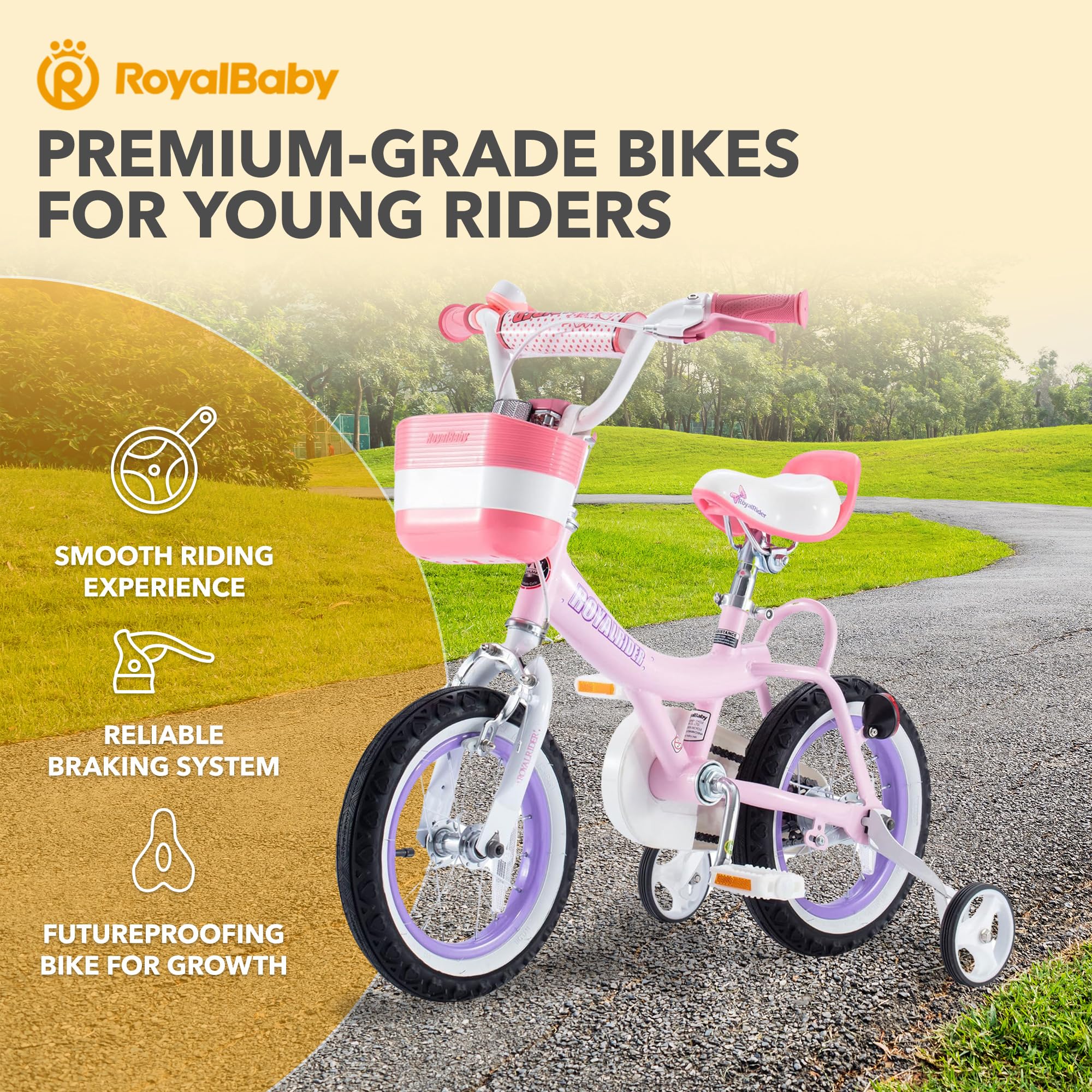 Snapklik.com : Royal Baby Princess Girl Childrens Bicycle Outdoor Ride ...