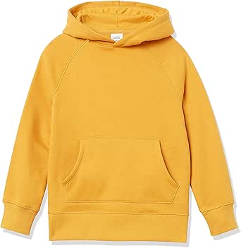 Amazon Essentials Boys' Fleece Pullover Hoodie Sweatshirts, Golden ...