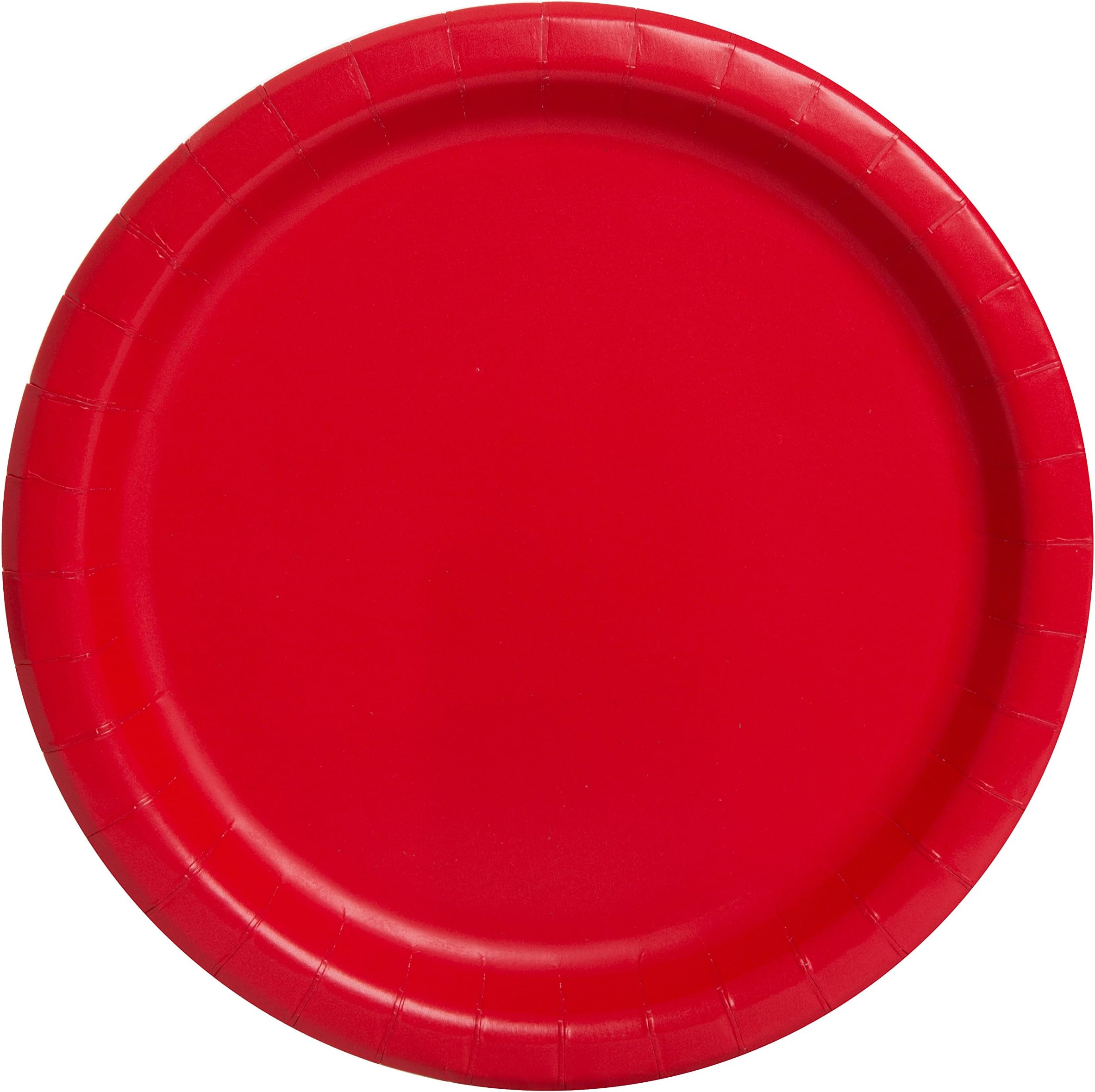 Red Party Paper Plates | Round Dessert Plates | Ruby Red Colour | Packs ...