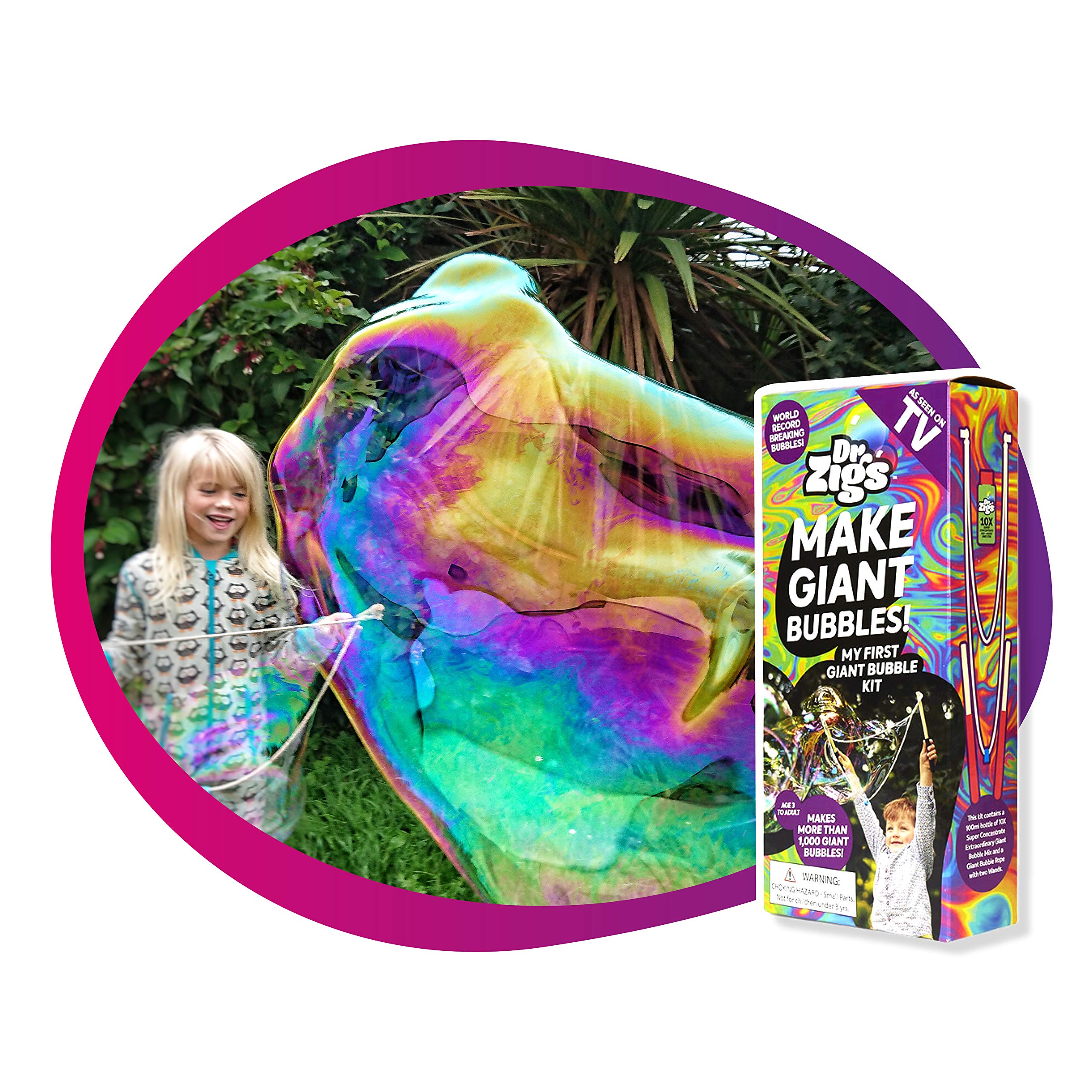 Buy Dr Zigs Eco Giant Bubble Kit - My First Starter Set - Make Big ...