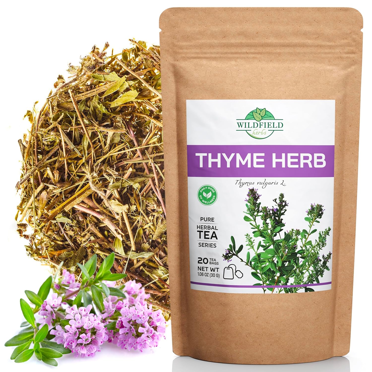 Amazon.com : 1.8 oz Thyme Tea Thyme Leaves Tyme Herb Tea (Thymi ...