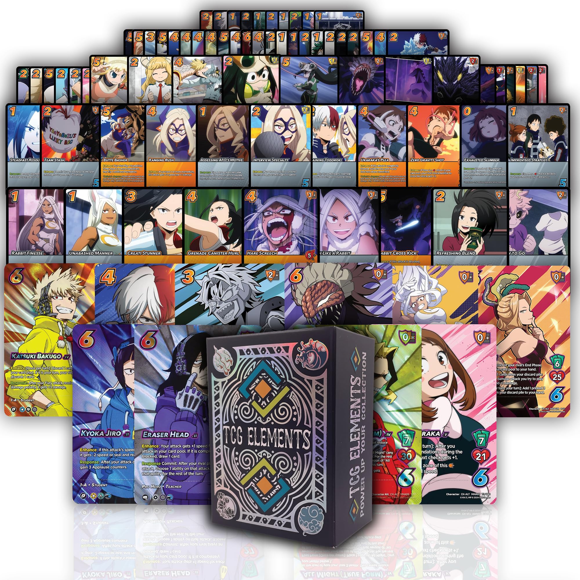 Amazon.com: My Hero Academia, Universus 100 Card Bundle, Anime Trading ...