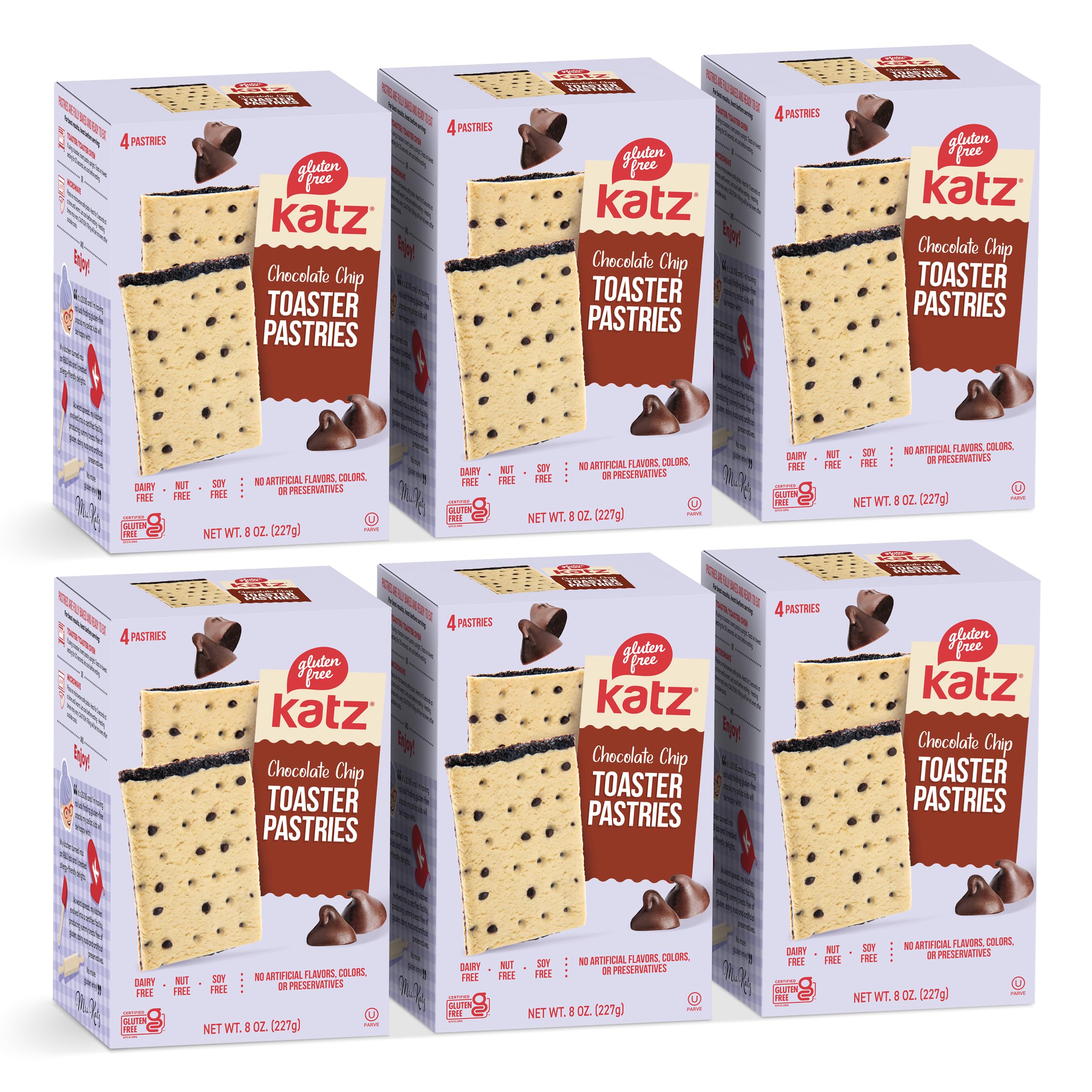 Amazon.com: Katz Gluten Free Toaster Pastries. Chocolate Chip. Easy ...