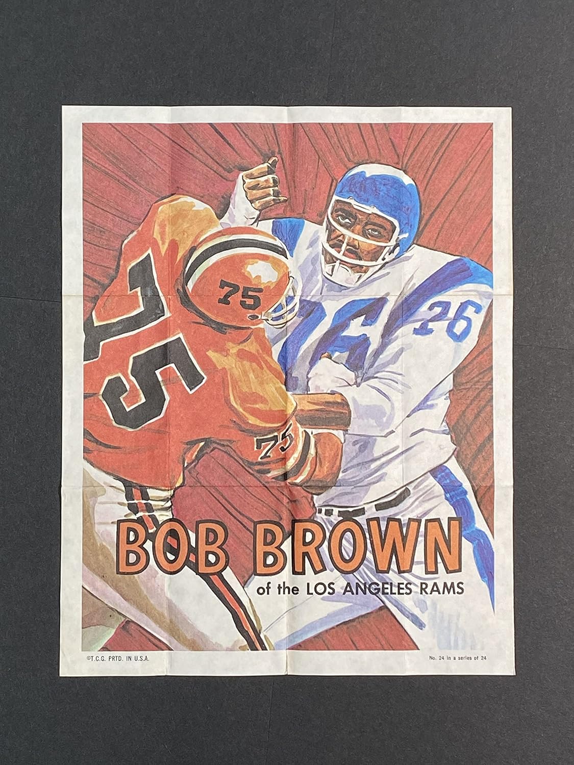 Amazon.com: 1970 Topps # 24 Bob Brown Los Angeles Rams (Football Card ...
