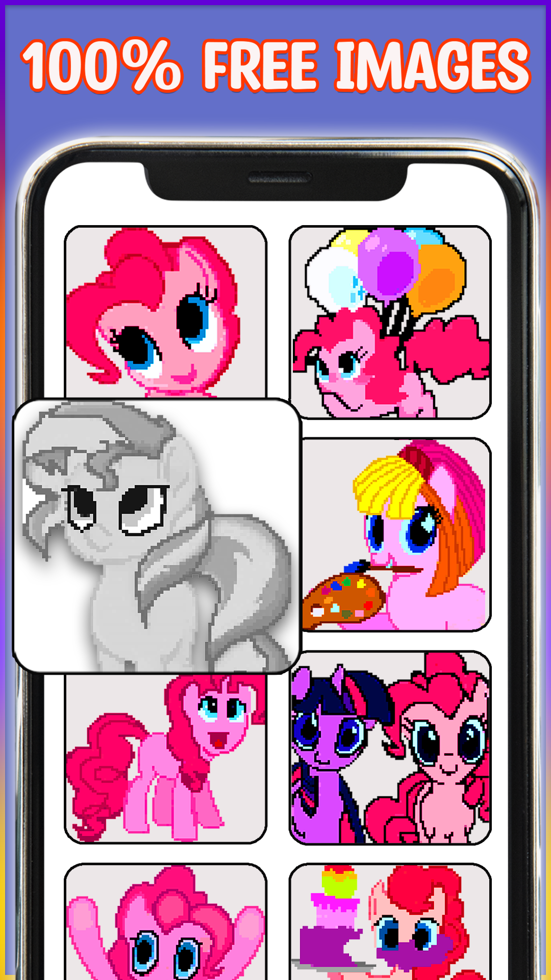 Pony Color By Number - Unicorns Pixel Art Coloring Book;Coloring Games ...