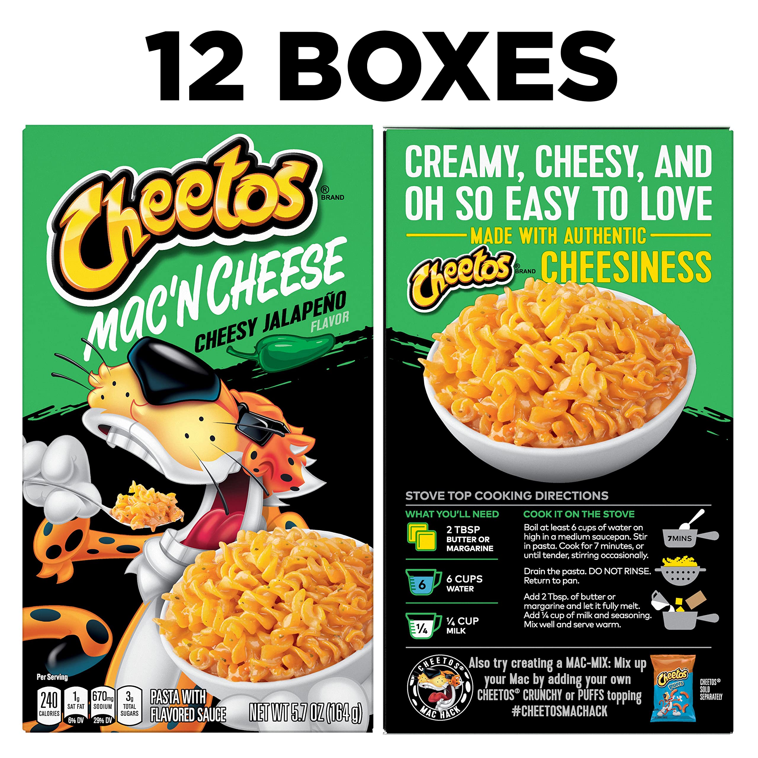 Snapklik.com : Cheetos Mac & Cheese Cheesy Jalapeno 5.7oz Boxes
