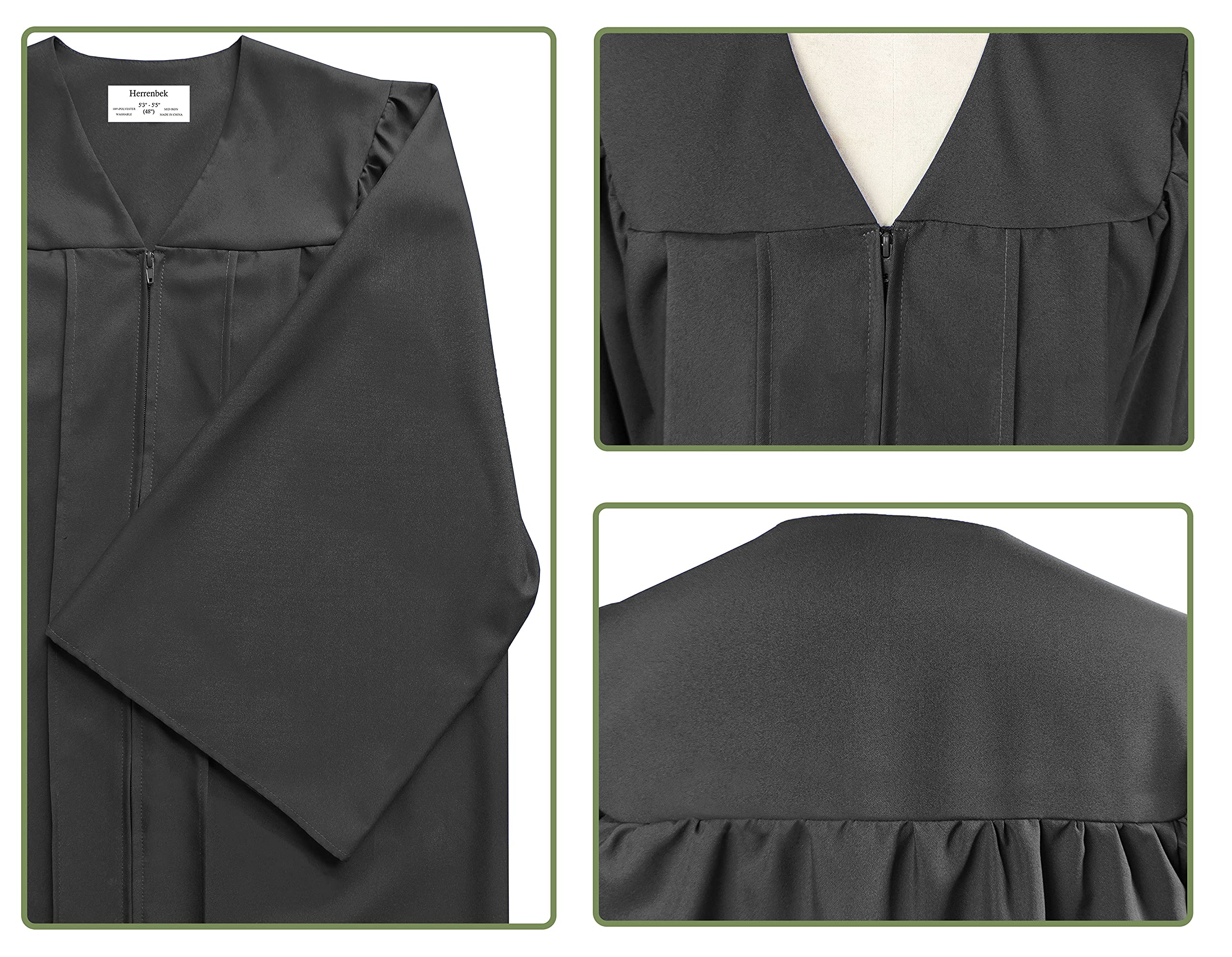 Snapklik.com : Matte Graduation Cap And Gown 2024 Tassel Adults Set For ...