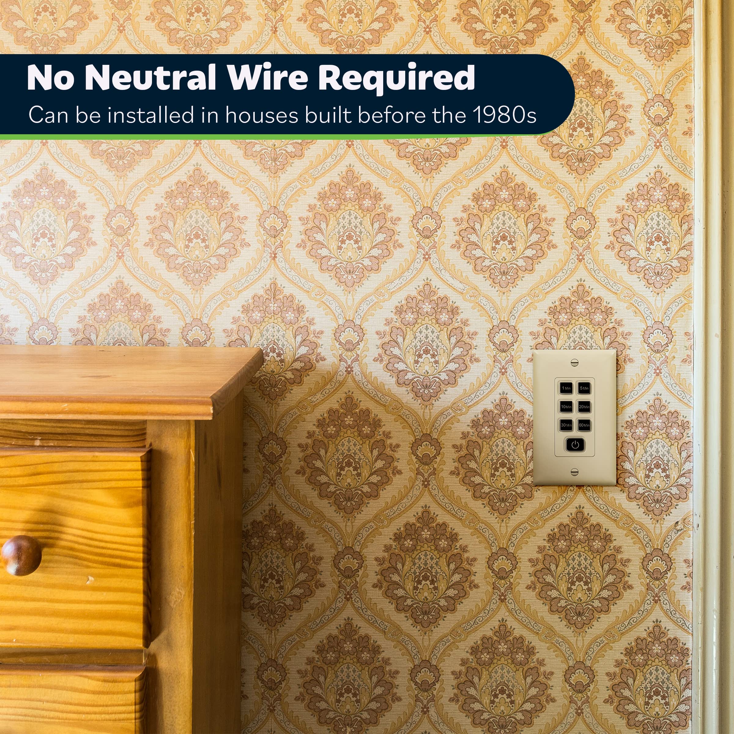 Snapklik.com : 1-Hour No Neutral Wire Countdown Timer Switch, 1-5-10-20 ...