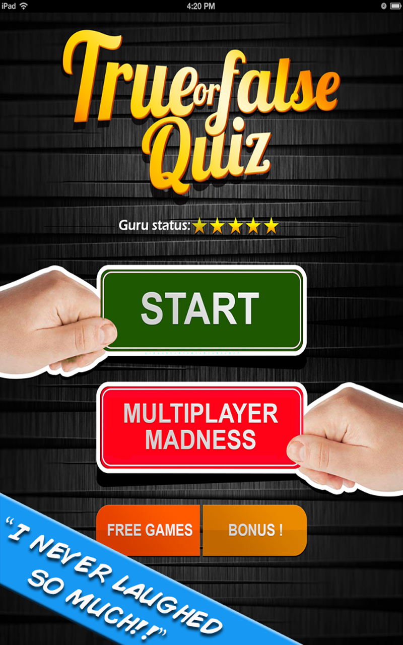 True or False Quiz Fun Game - App on Amazon Appstore