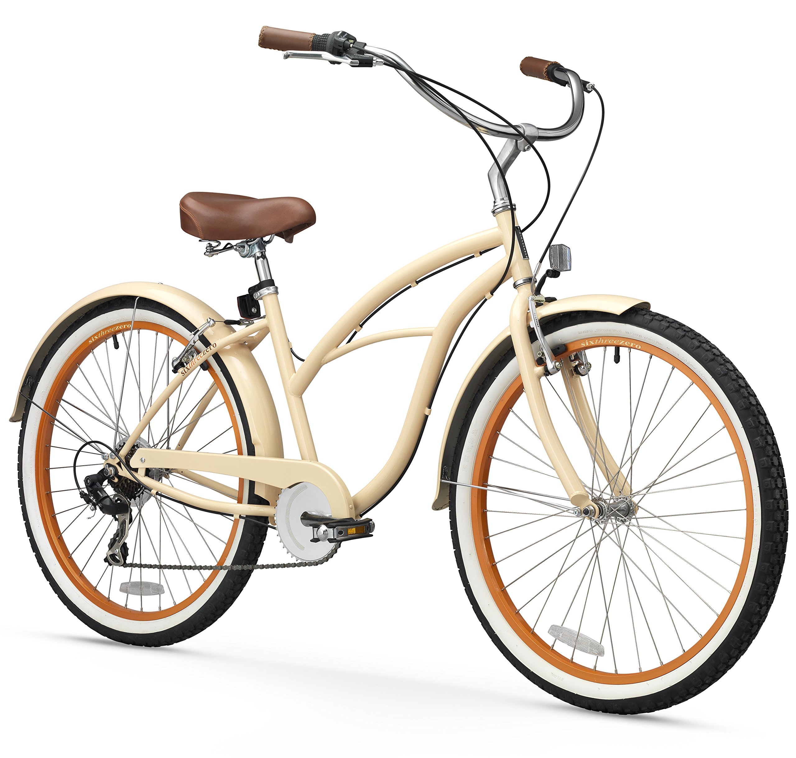 Snapklik.com : Sixthreezero Womens 7-Speed 26-Inch Beach Cruiser Bicycle