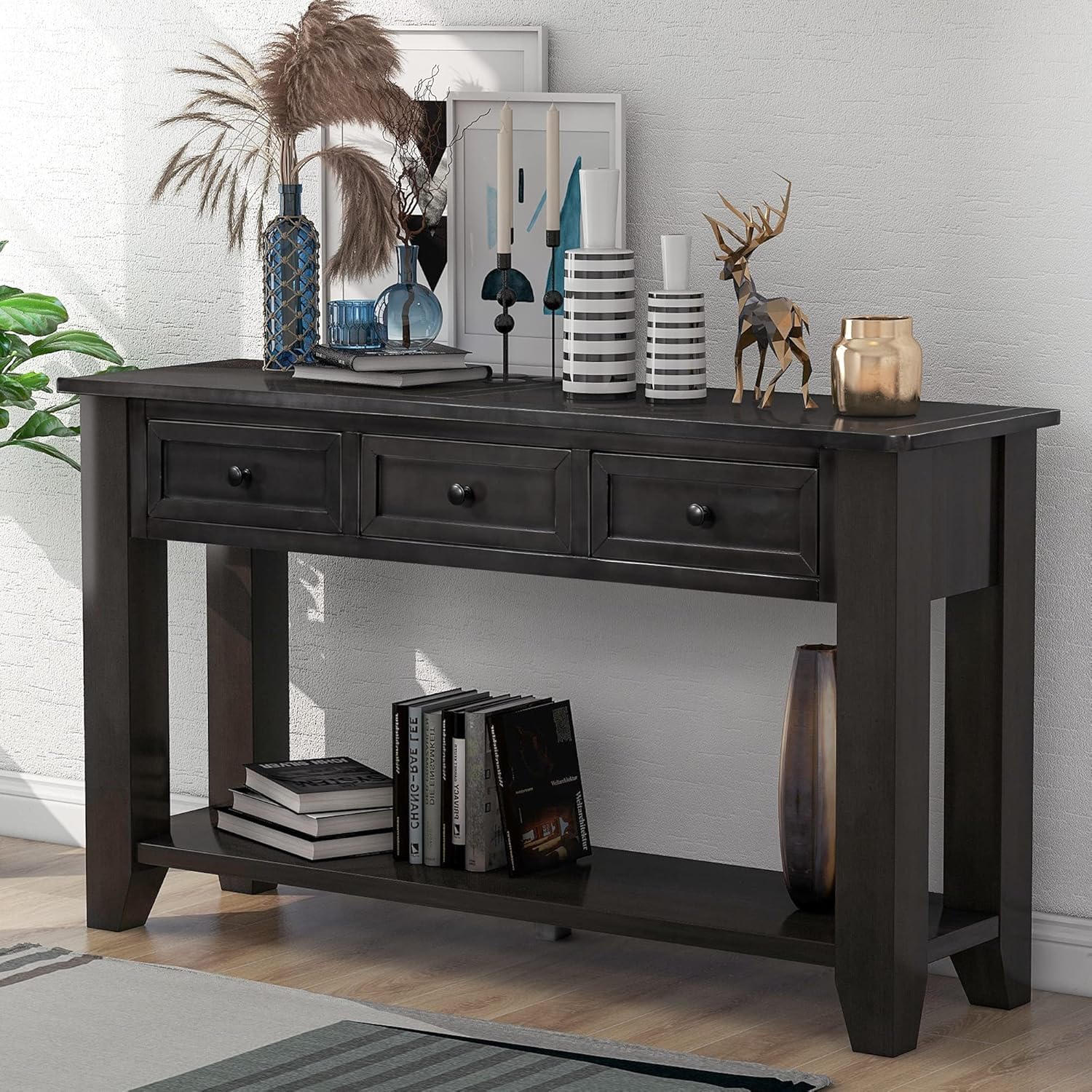 Amazon.com: YUNLife&Home Modern Storage Console Table, Entrance&Table ...