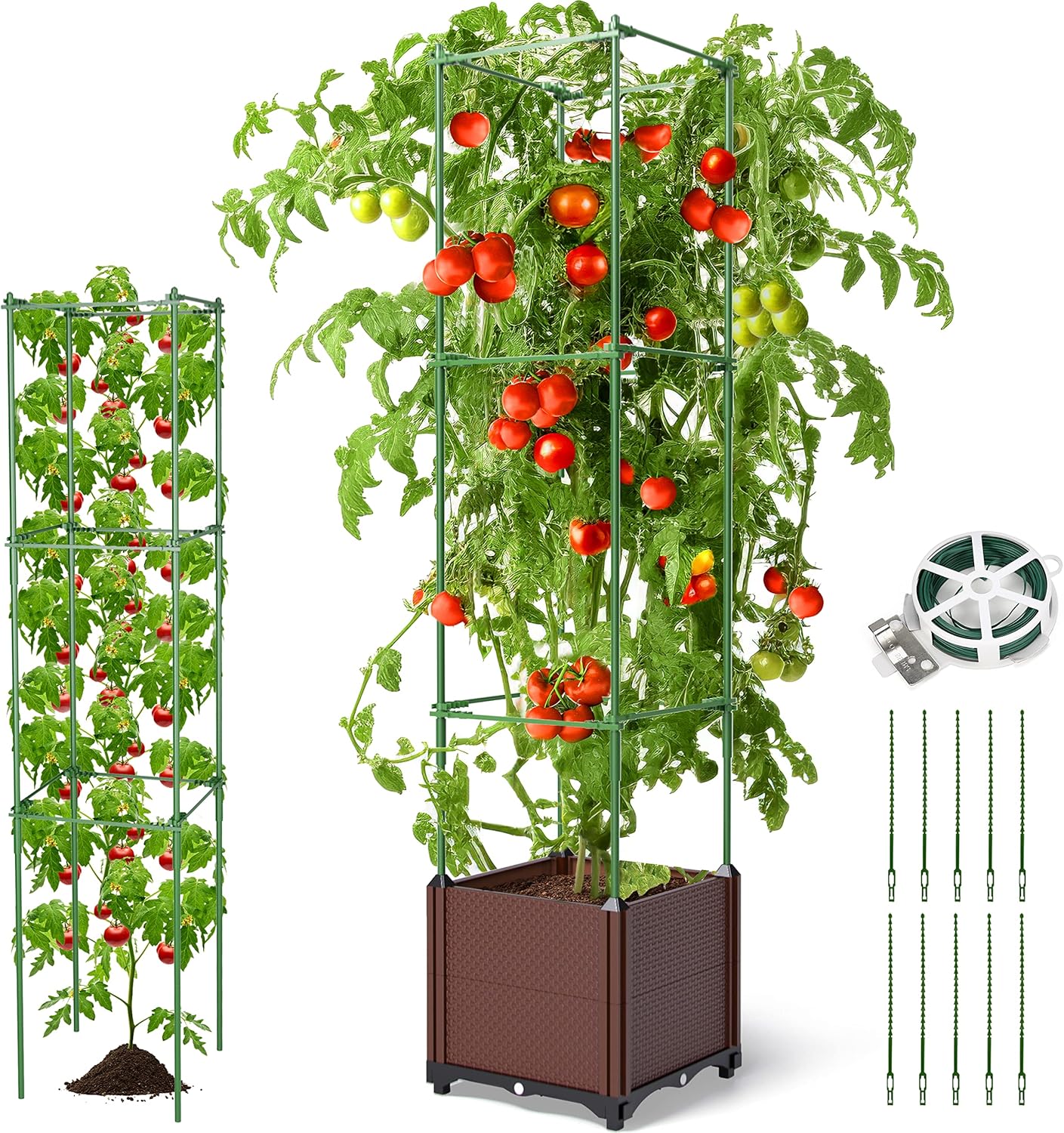 Amazon.com: Aboofx Tomato Planter Box, Raised Garden Bed Planter Boxes ...