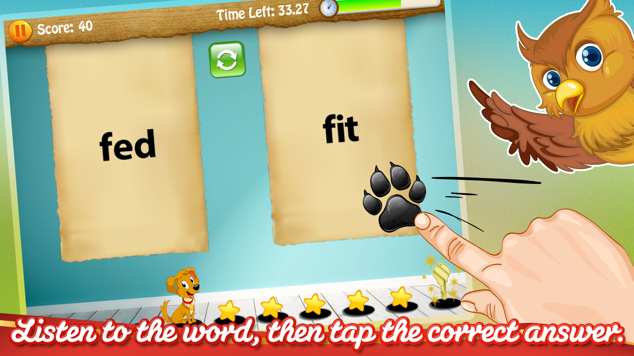 Sight Words Puppy Dash: Vocabulary & Dolch Words Reading & Spelling ...