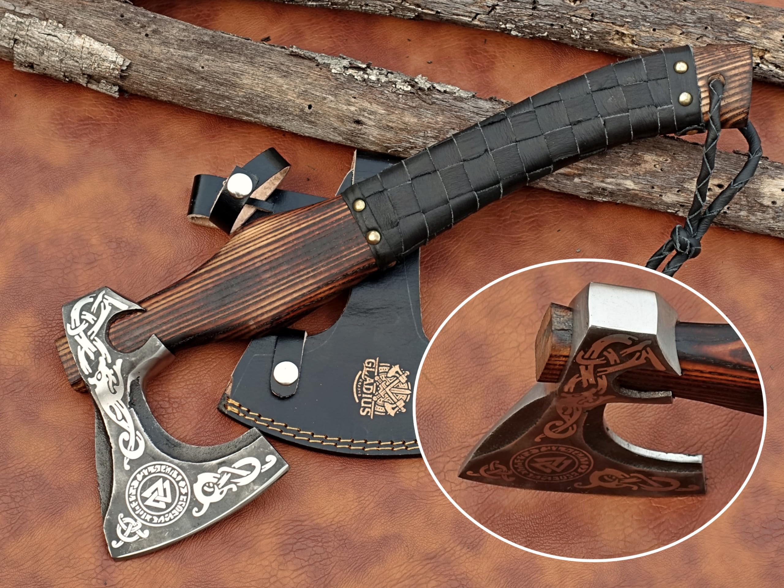 Amazon.com : GLADIUS CRAFTS | Exquisite Handmade Viking Axe - Ideal for ...