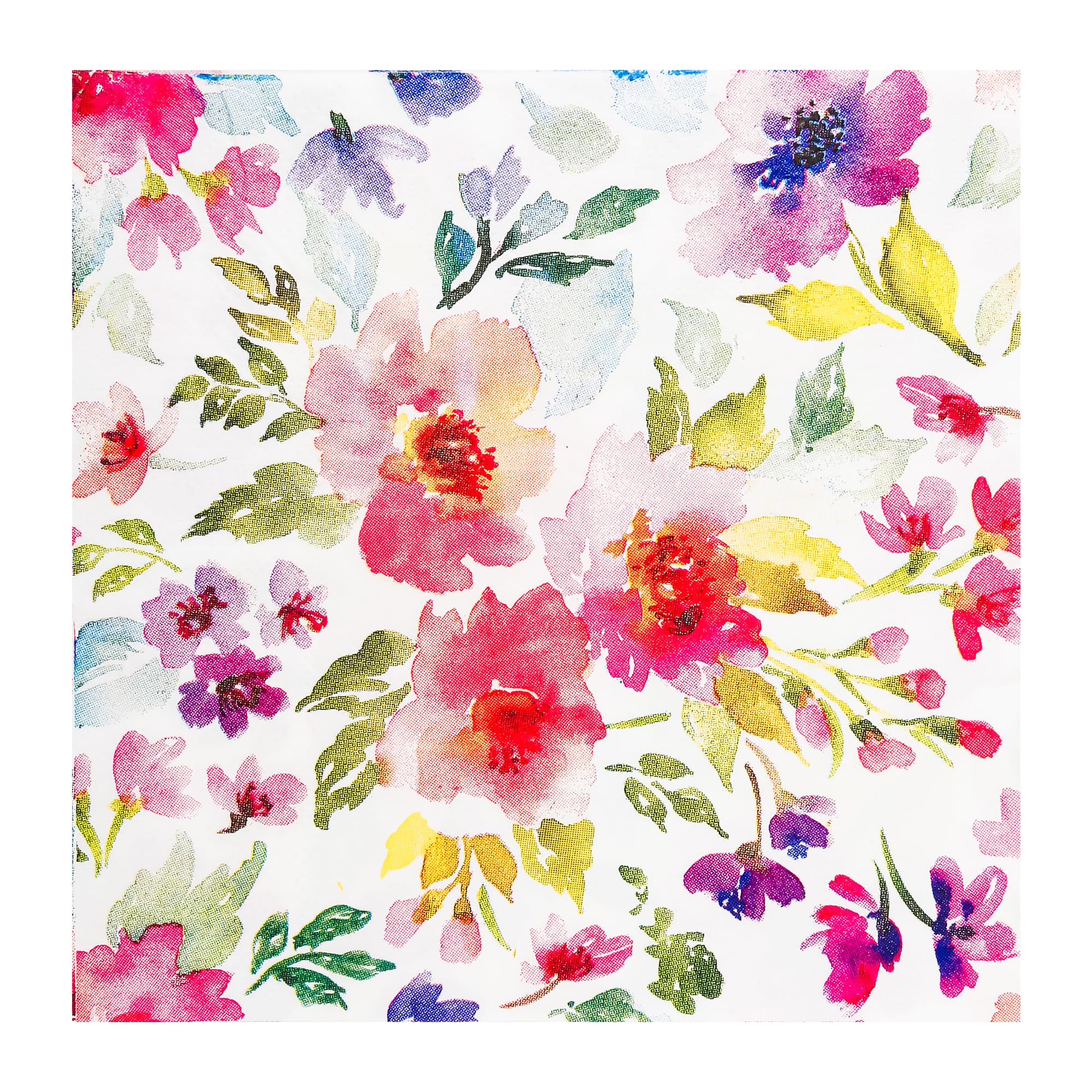 Amazon.com: 100Pcs Floral Luncheon Napkins Spring Summer Flowers Paper ...