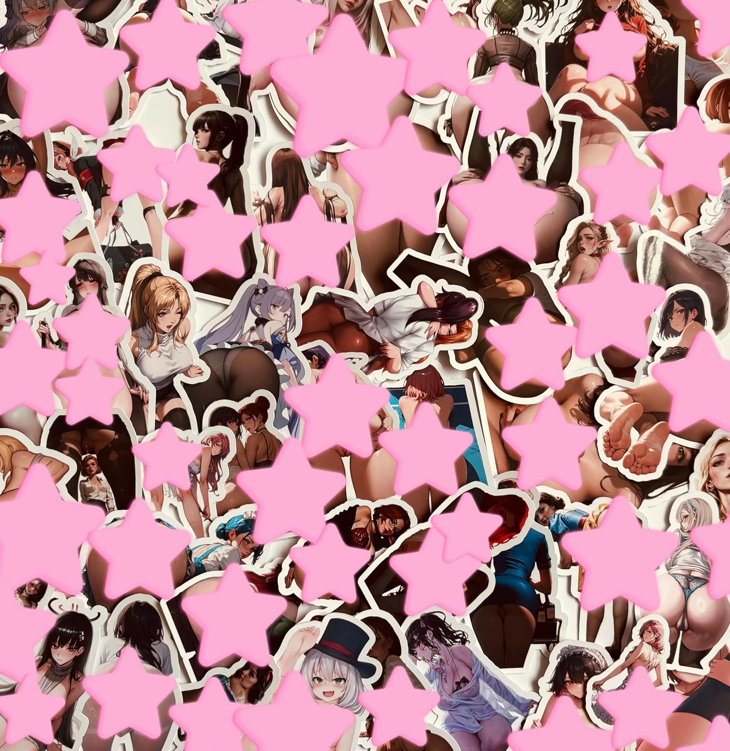 Amazon.com: 50 PCS Anime Waifu Stickers – 3-Inch | Sexy Hentai Anime ...