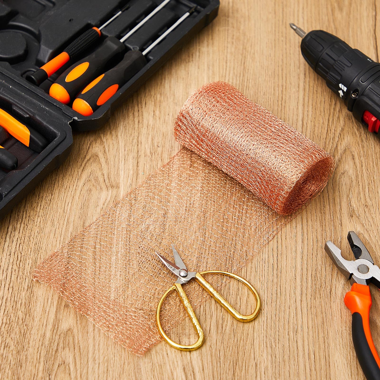 Snapklik.com : 8" X 32 Ft Copper Mesh Rodent Control Copper Wool For ...