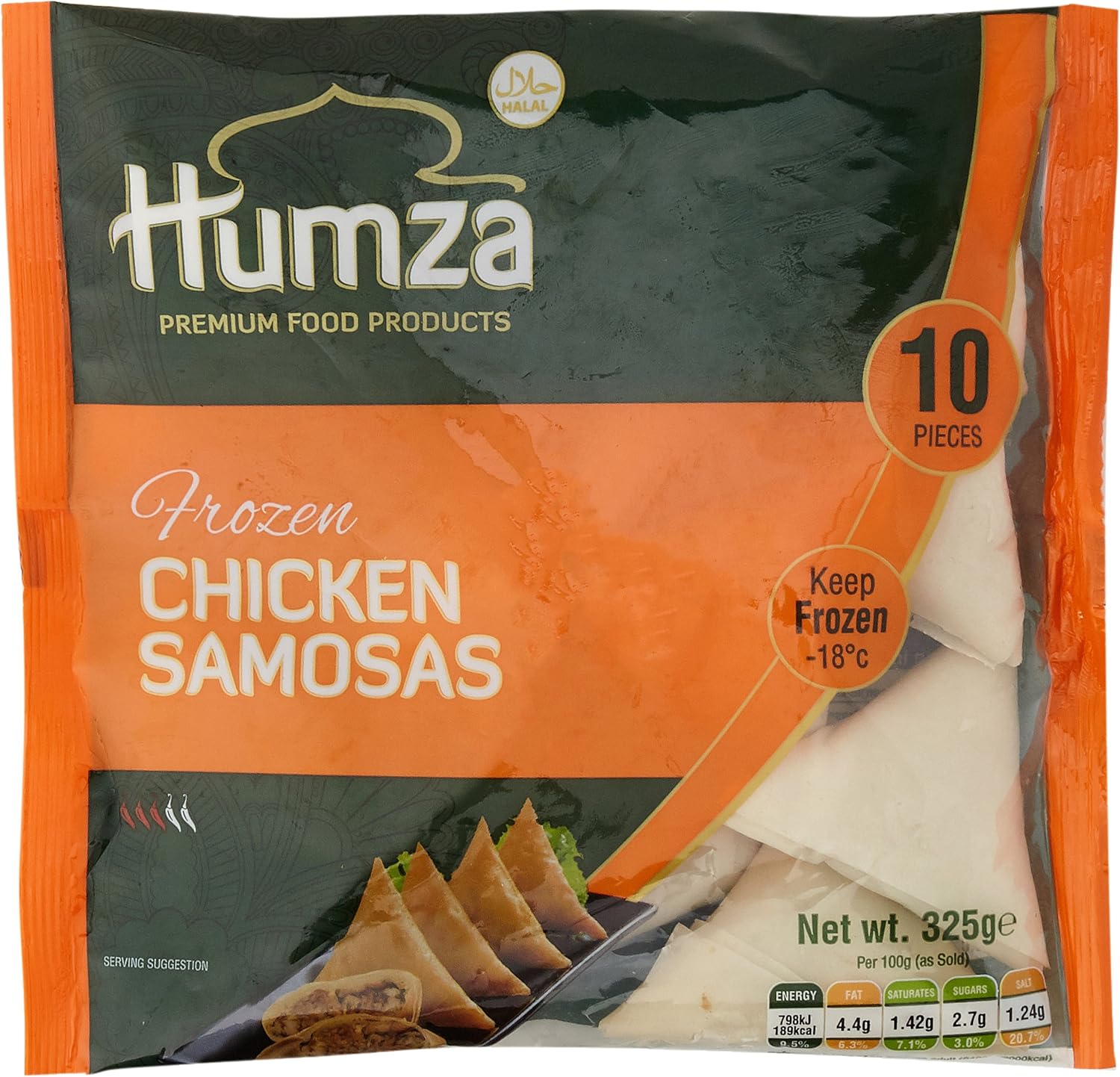 Humza Premium Food Products Chicken Samosa, 325g (Frozen) : Amazon.co ...