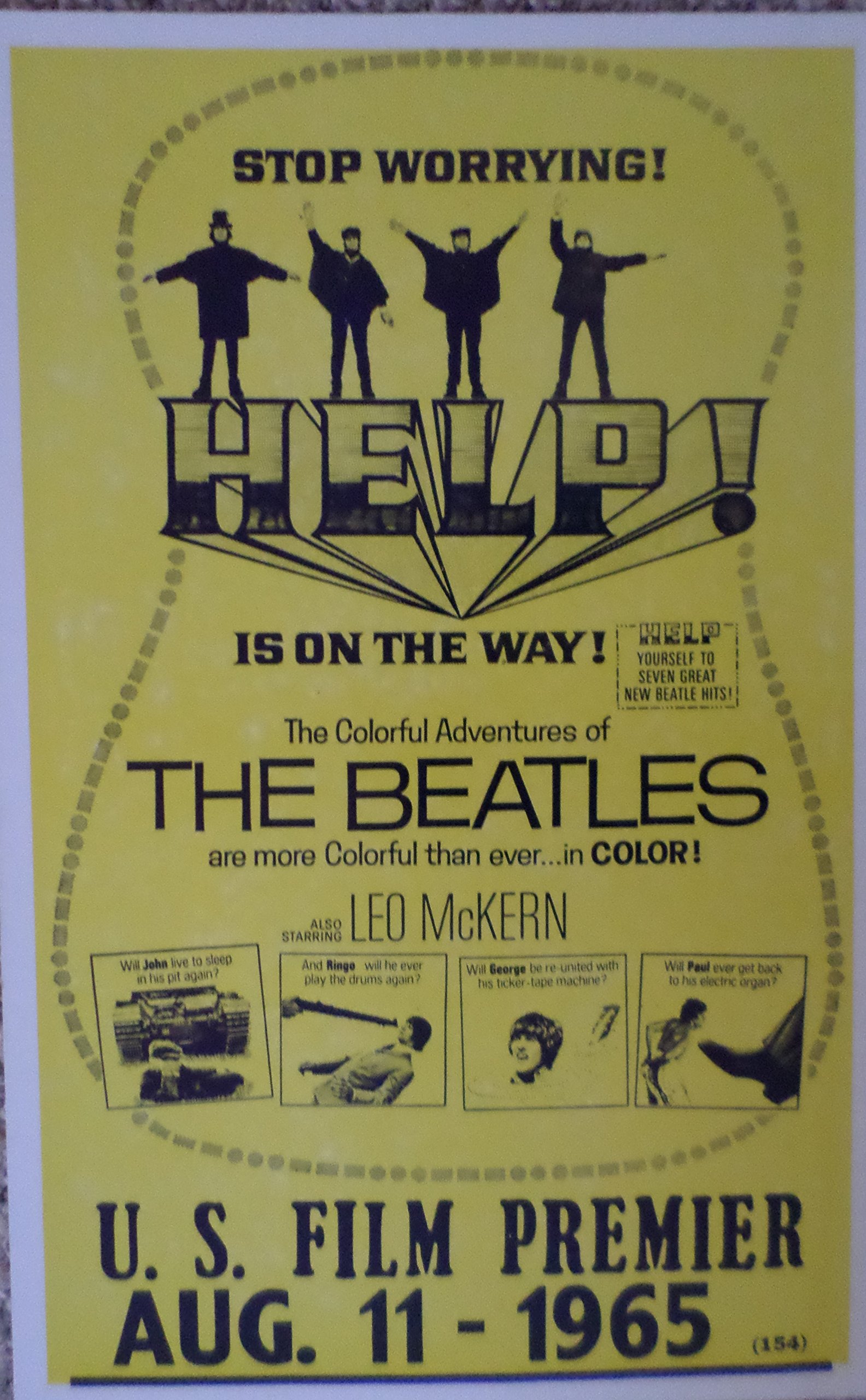 Beatles Help Movie Poster