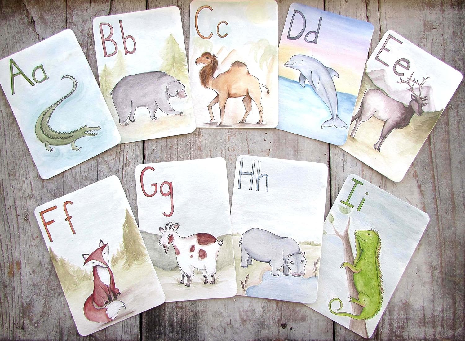 Amazon.com: A-Z Animal Alphabet Flash Cards : Handmade Products