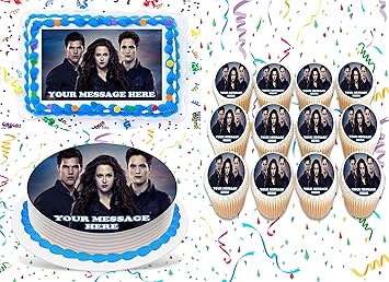 Amazon.com: Twilight Cake Topper Edible Image Personalized Cupcakes ...