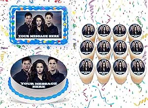Amazon.com: Twilight Cake Topper Edible Image Personalized Cupcakes ...