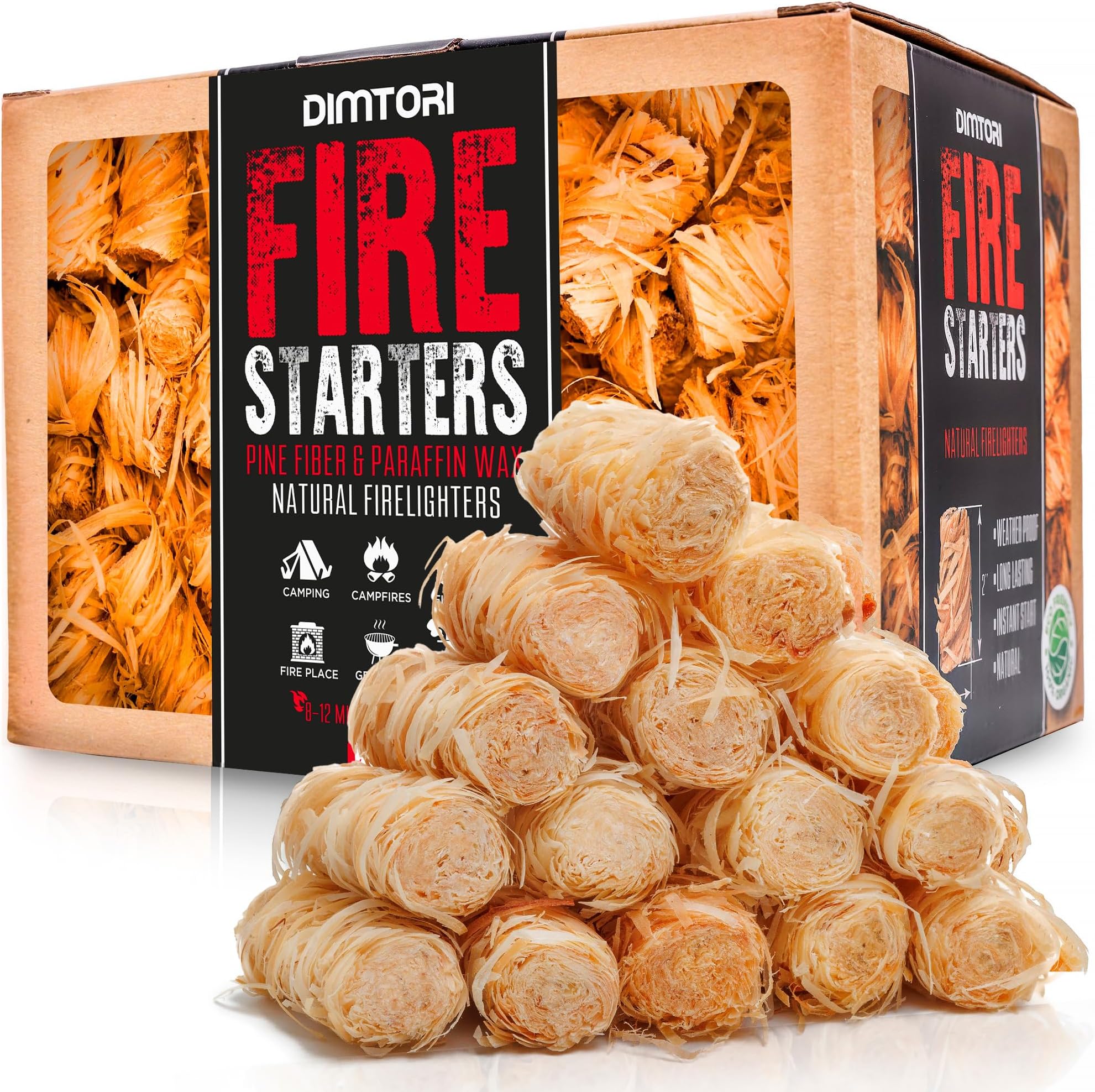 Amazon.com : SUPER CEDAR FIRESTARTERS - 100 Count : Patio, Lawn & Garden