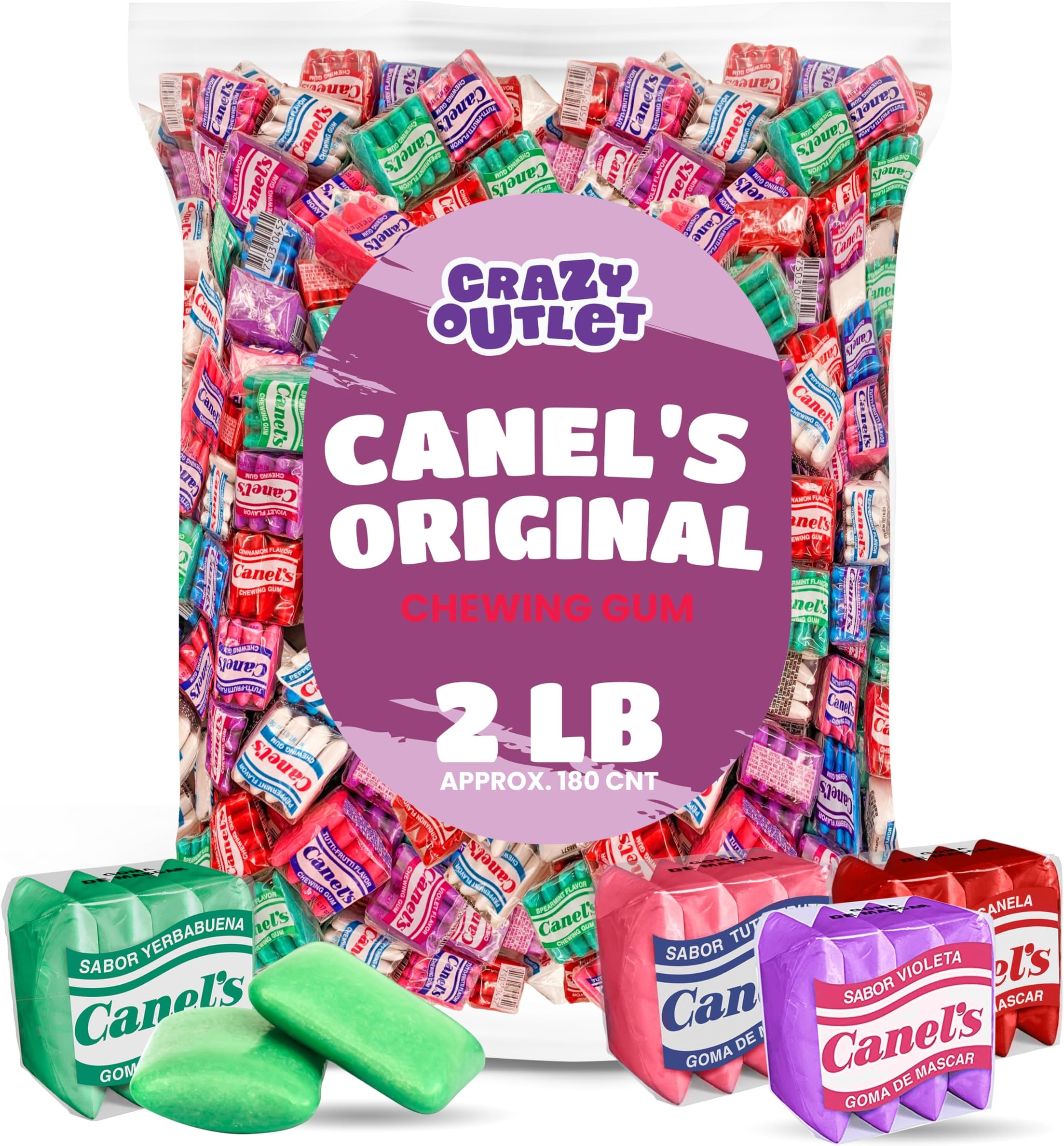 Amazon.com: Chiclets Gum Original Assorted Flavors - 1 Pound Approx 380 Mastic Gum - Ideal for ...